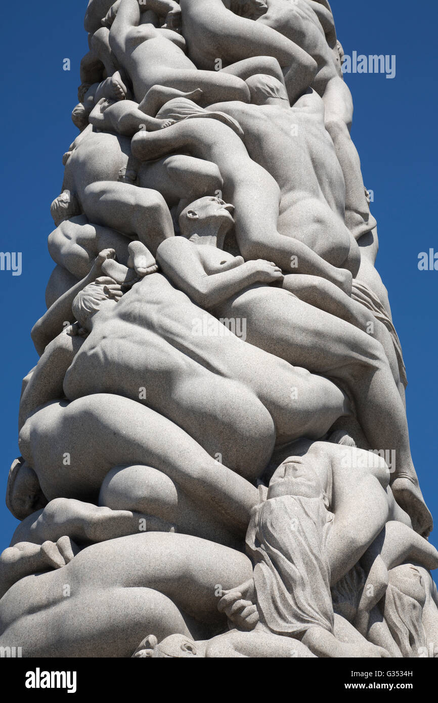 Parc de Sculptures de Vigeland, le plus grand parc de sculptures faites ...