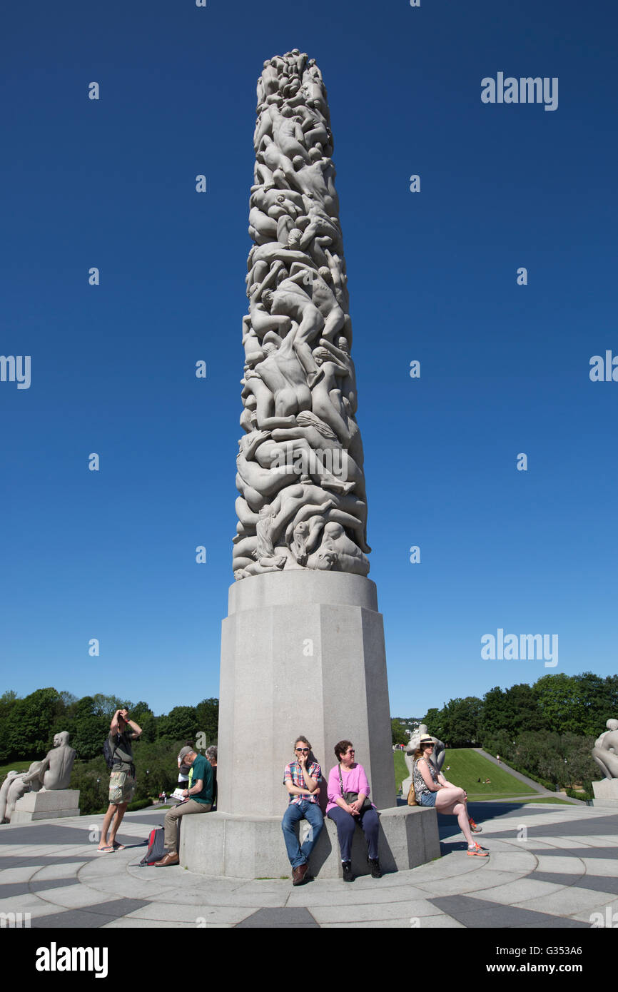 Parc de Sculptures de Vigeland, le plus grand parc de sculptures faites ...