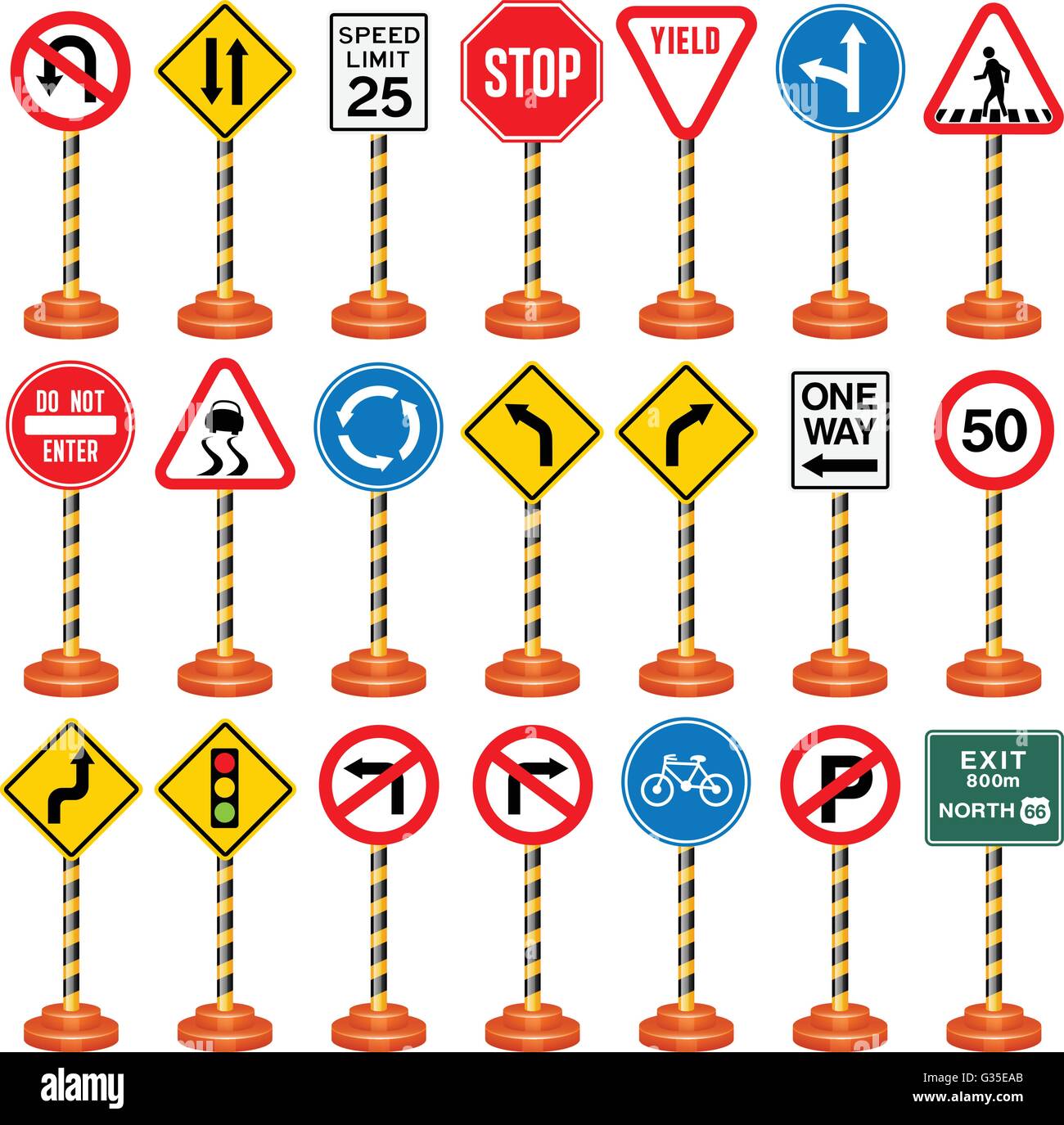 La signalisation routière, panneaux de circulation, les transports, la ...