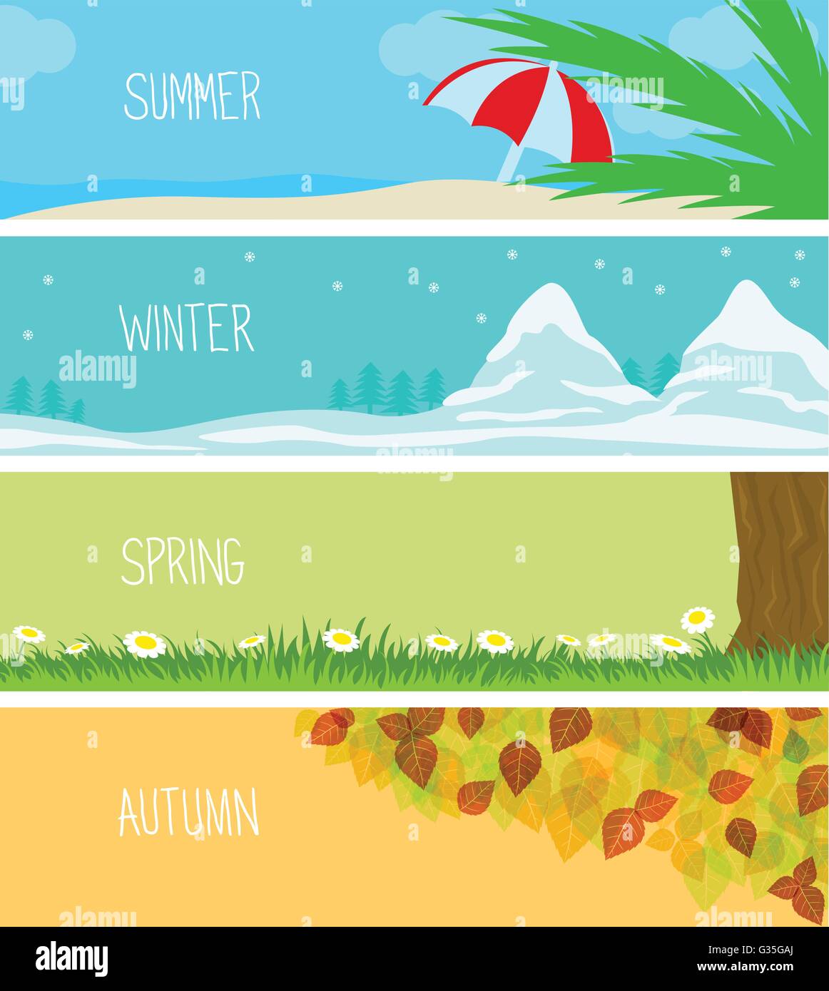 Automne 4 saisons Banque de photographies et d’images à haute ...