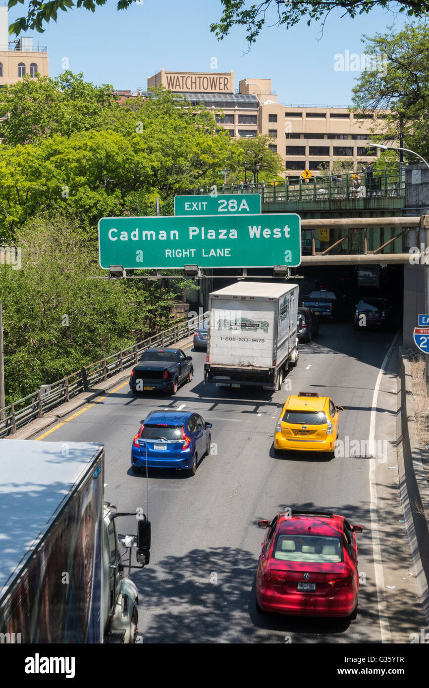 Bqe expressway brooklyn queens expressway autoroute Banque de ...