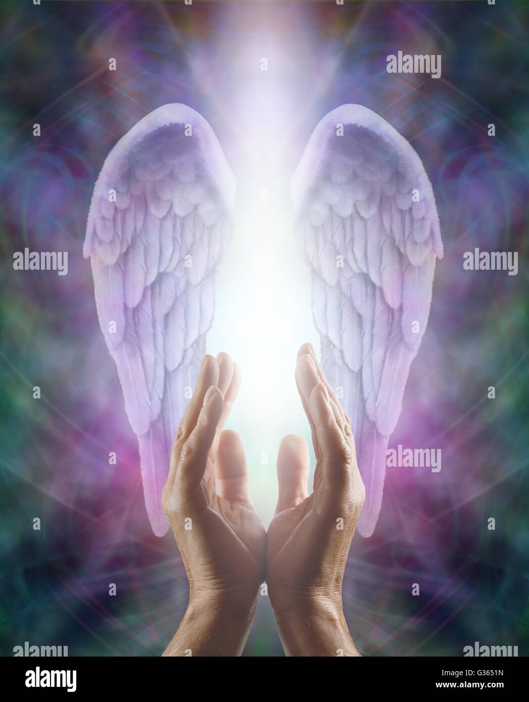 Mains d'ange Banque de photographies et d’images à haute résolution - Alamy