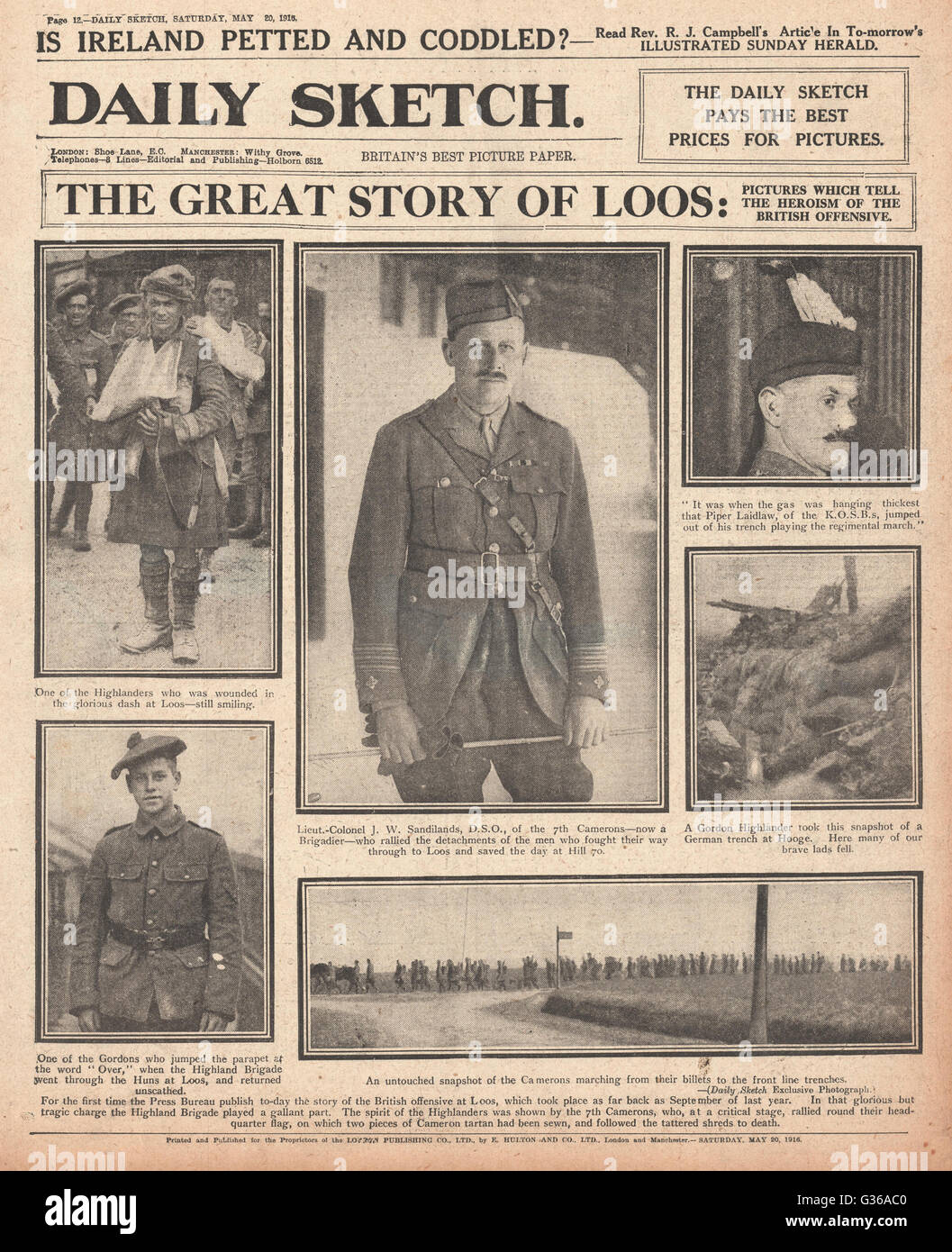 Battle of loos Banque de photographies et d’images à haute résolution ...