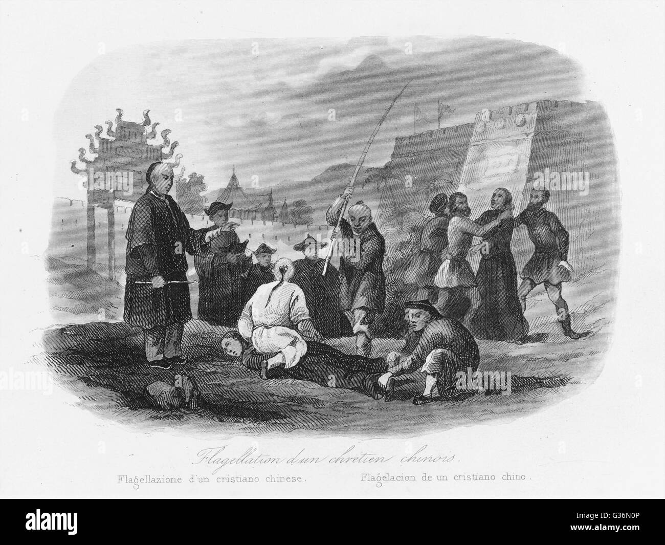 Missionnaires de chine Banque d'images noir et blanc - Alamy