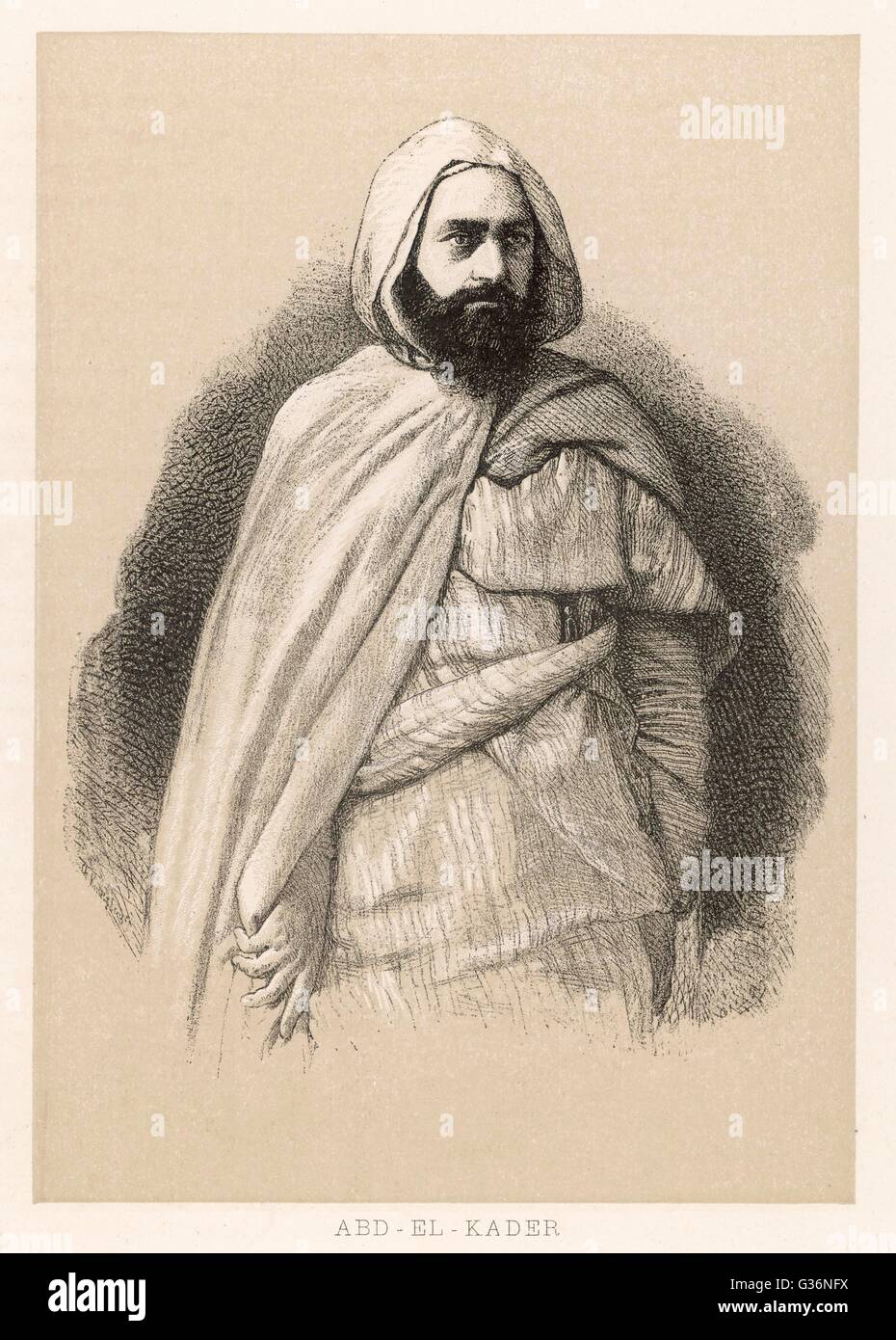 Abd El Kader (Abd al-Qadir, El Amir Abdelkader)(1808-1883), l ...