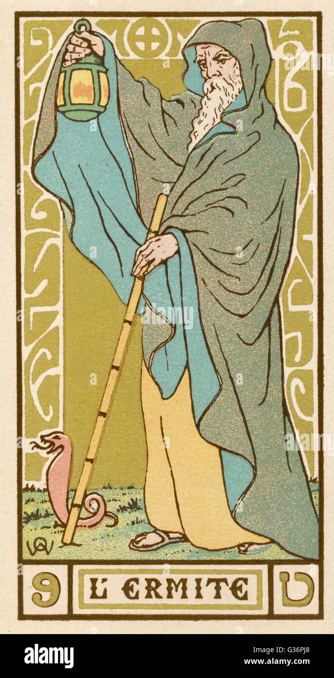 Carte de tarot ermite Banque de photographies et d’images à haute ...