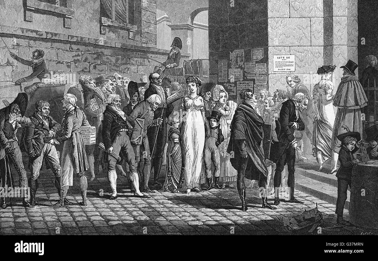 époque napoléonienne, paris Banque d'images noir et blanc - Alamy