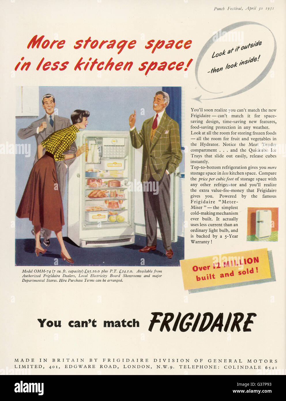 Frigidaire advertisement Banque de photographies et d’images à haute ...