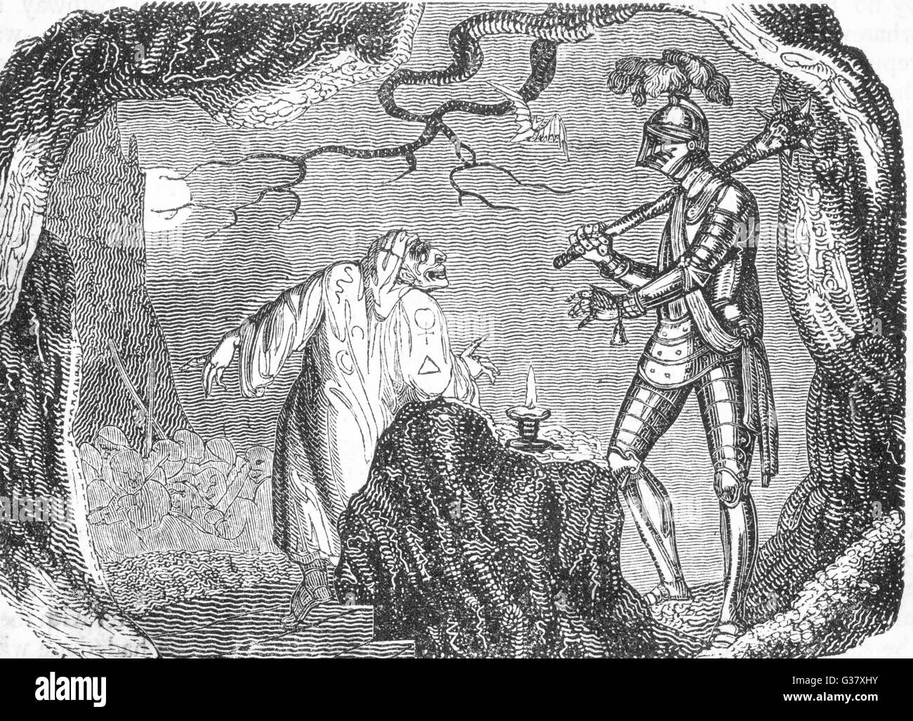 Lancer de sort Banque d'images noir et blanc - Alamy