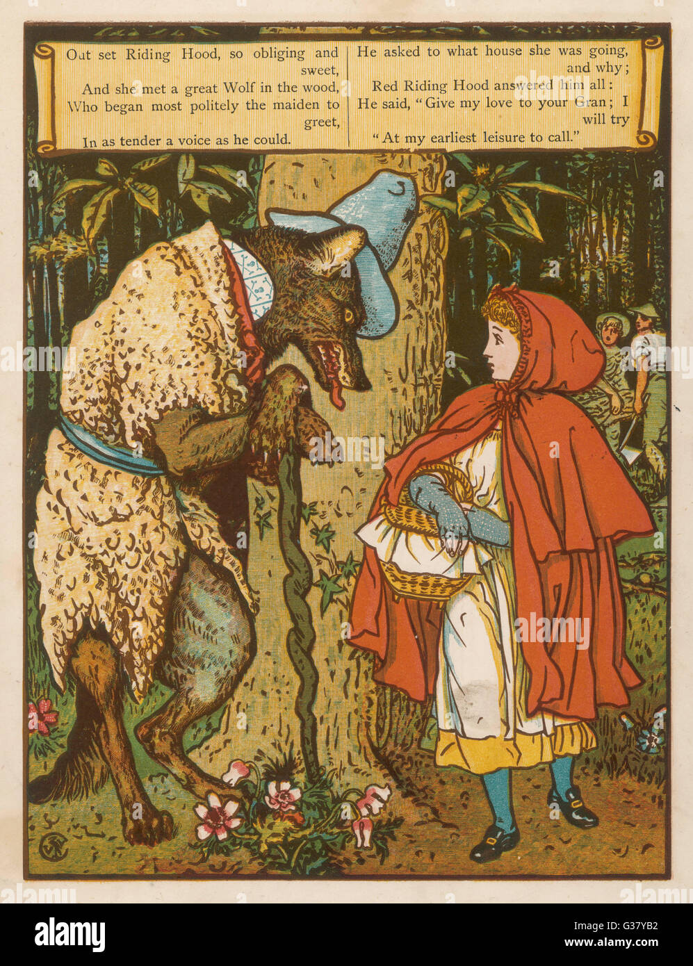 Le loup dans le petit chaperon rouge Banque de photographies et d ...