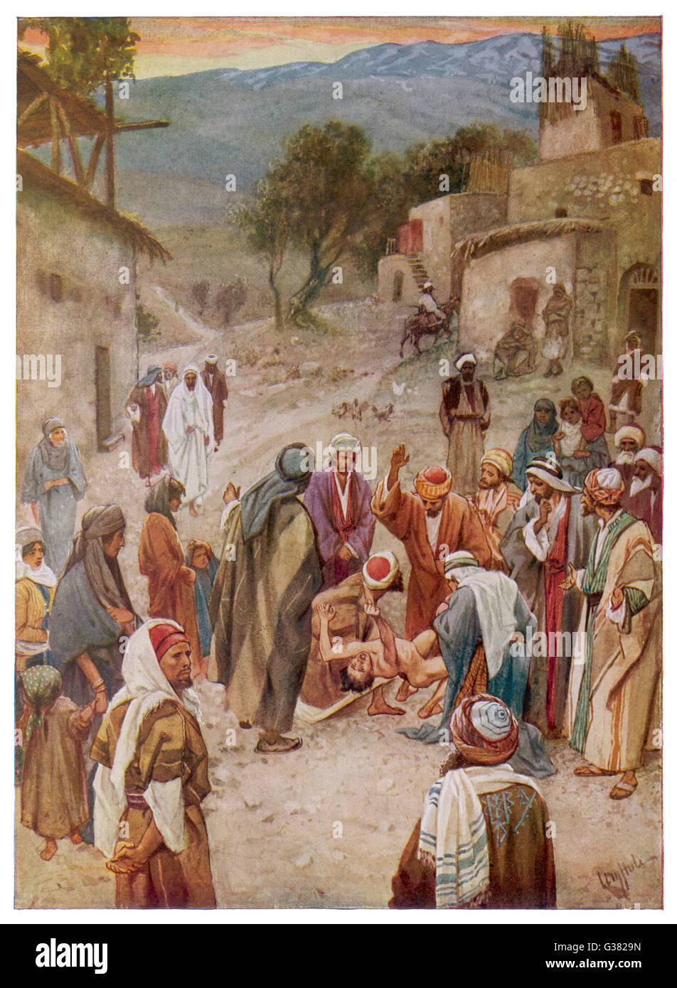 Jesus heals Banque de photographies et d’images à haute résolution ...