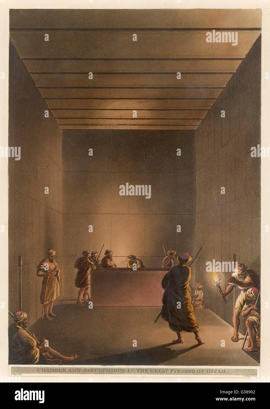 La grande pyramide de gizeh interieur Banque de photographies et d ...