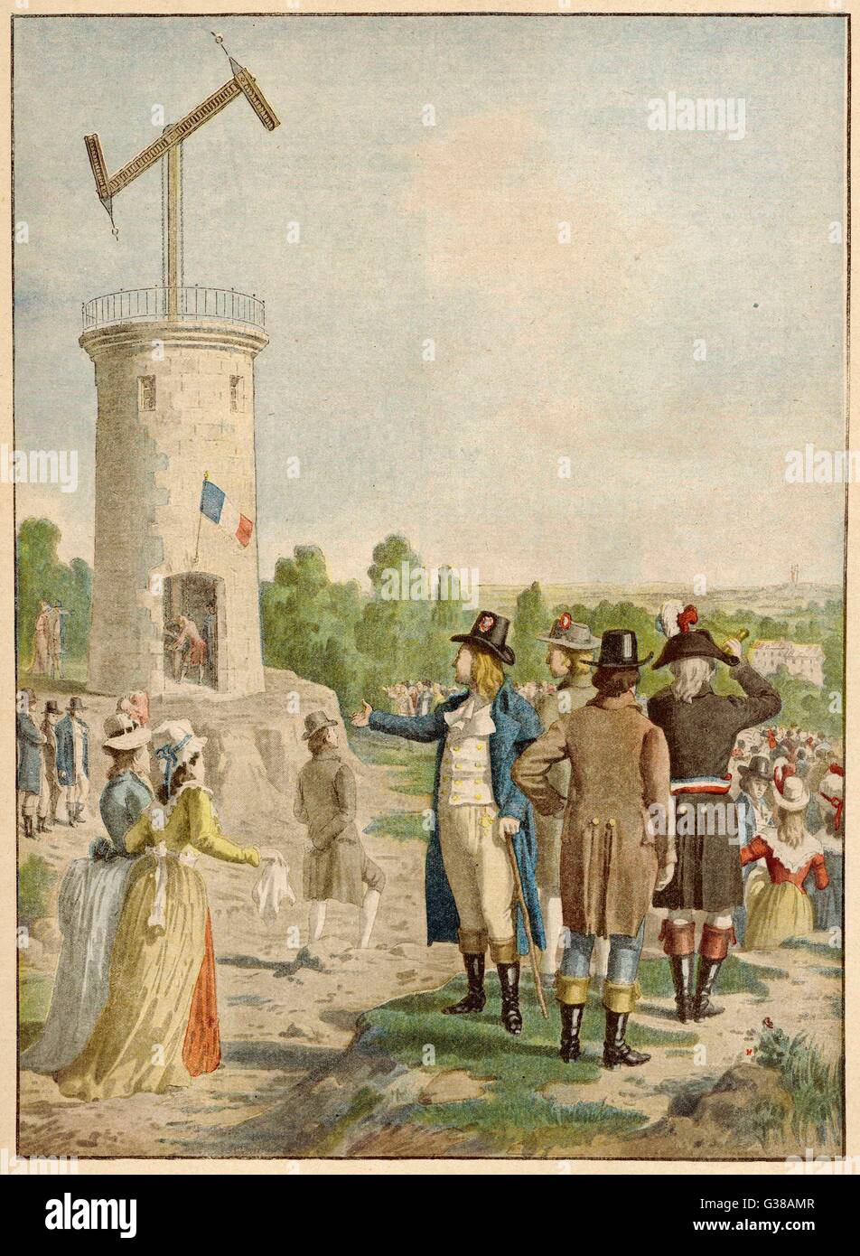 Telegraphe optique 1793 Banque de photographies et d’images à haute ...