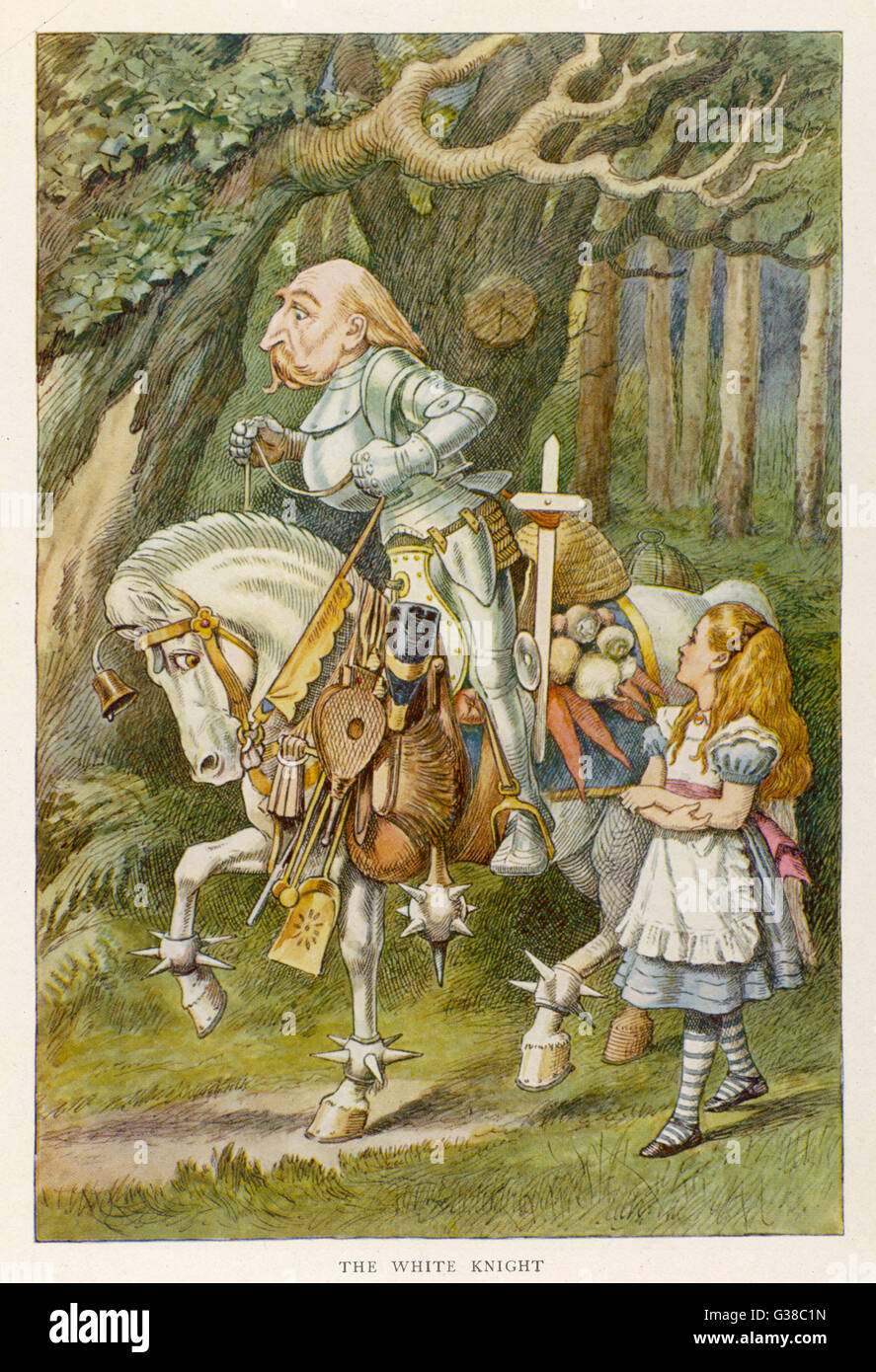 Alice et le chevalier blanc Banque de photographies et d’images à haute ...