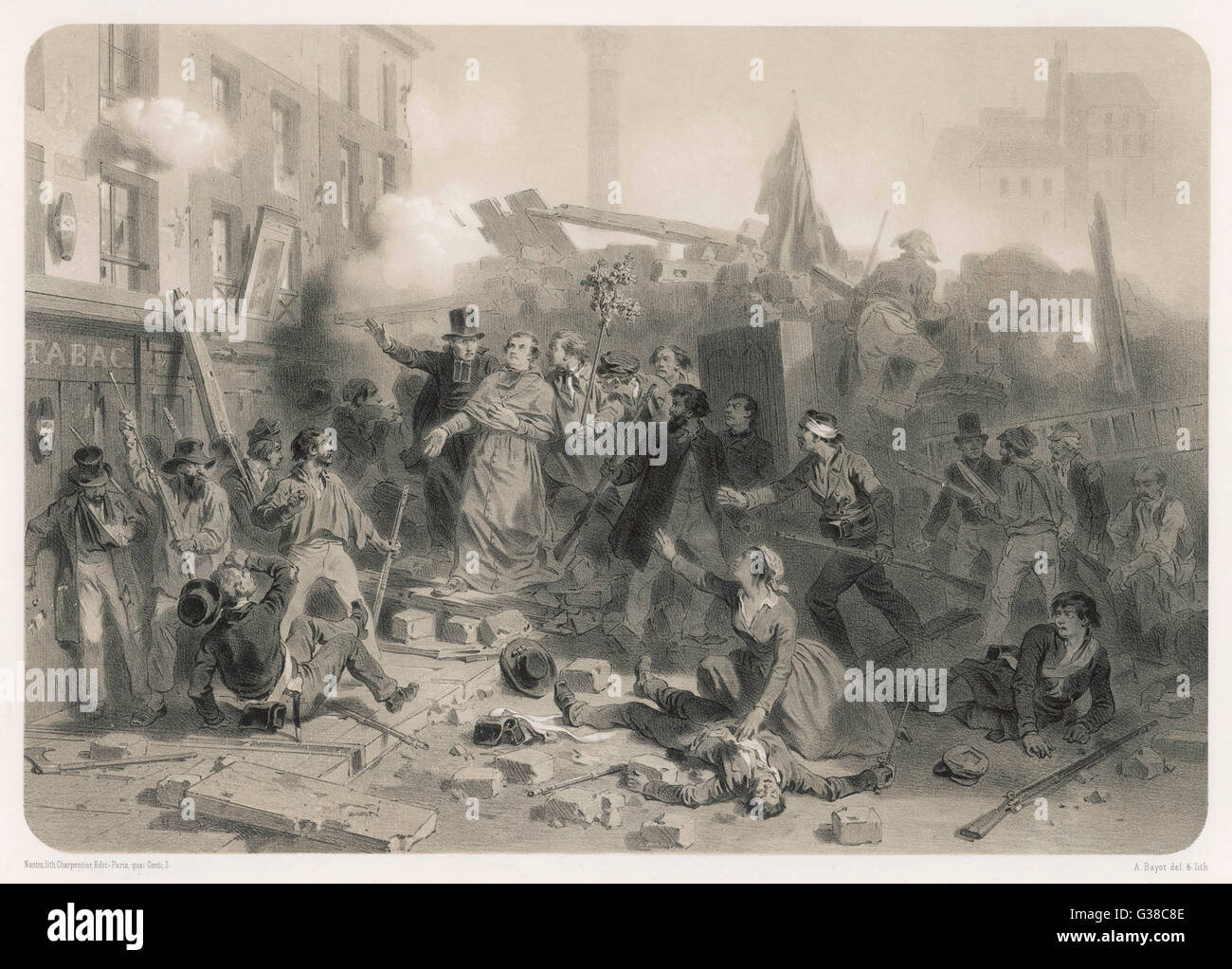 Barricades paris 1848 Banque de photographies et d’images à haute ...