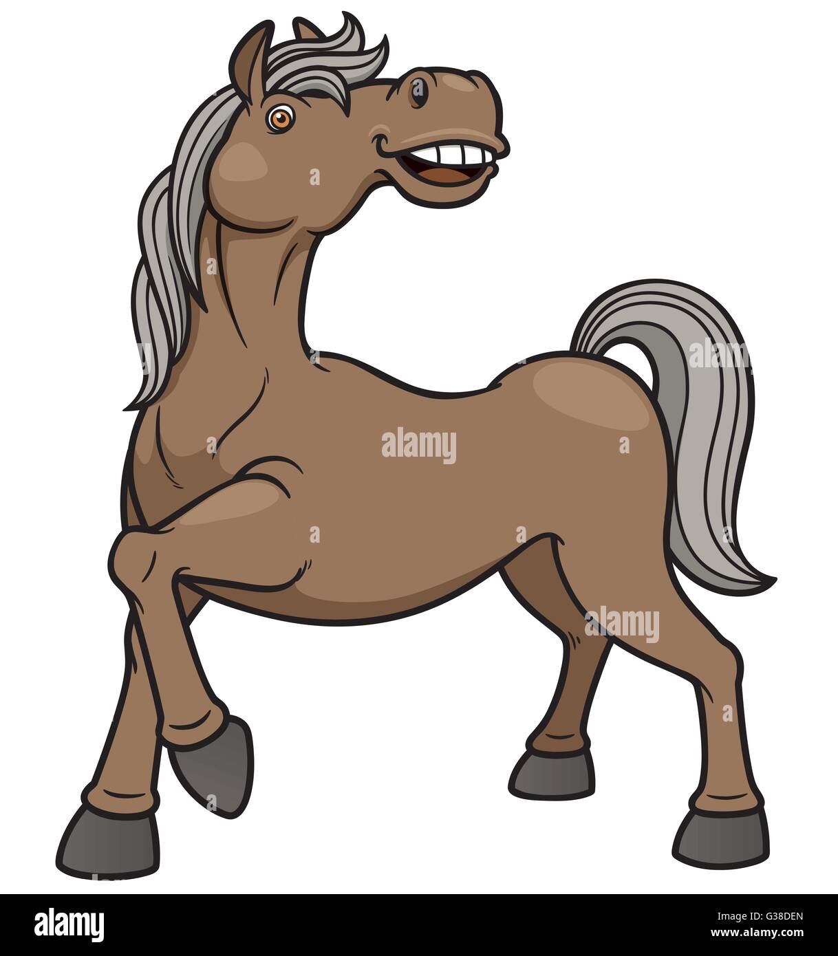 Cheval cartoon Banque d'images détourées - Alamy