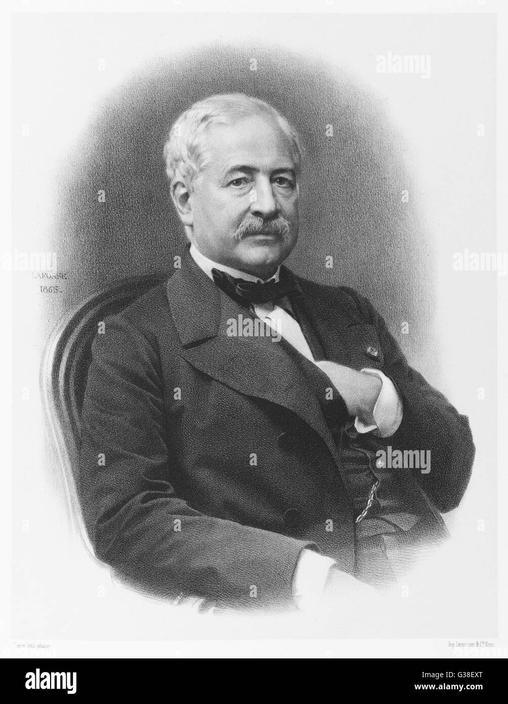 Ferdinand de lesseps french engineer Banque d'images noir et blanc - Alamy