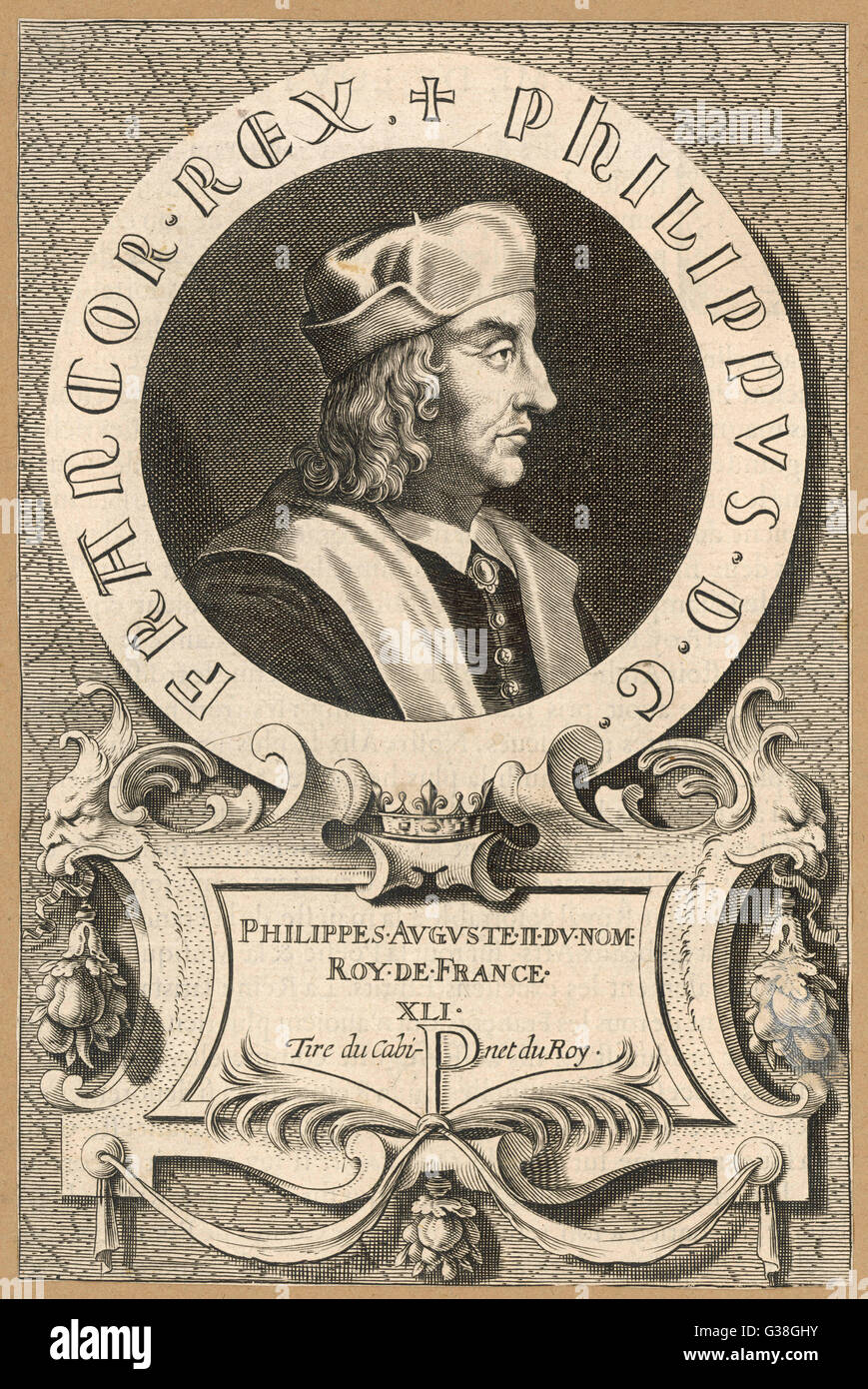 Philippe ii auguste roi de france 1165 1223 Banque de photographies et ...