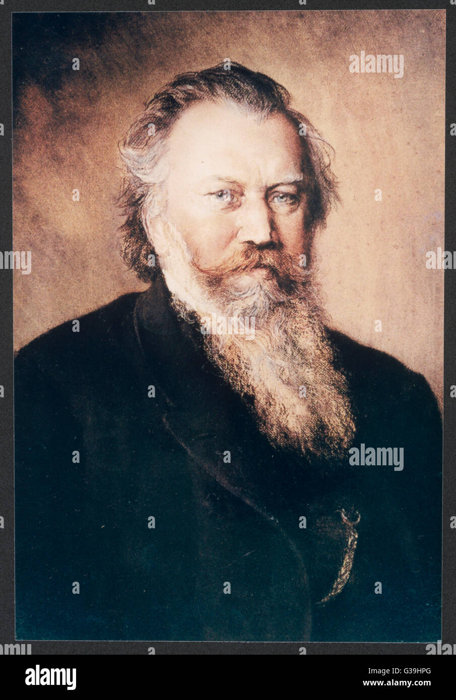Johannes Brahms 1833 1897 Compositeur Allemand Banque d'image et photos ...