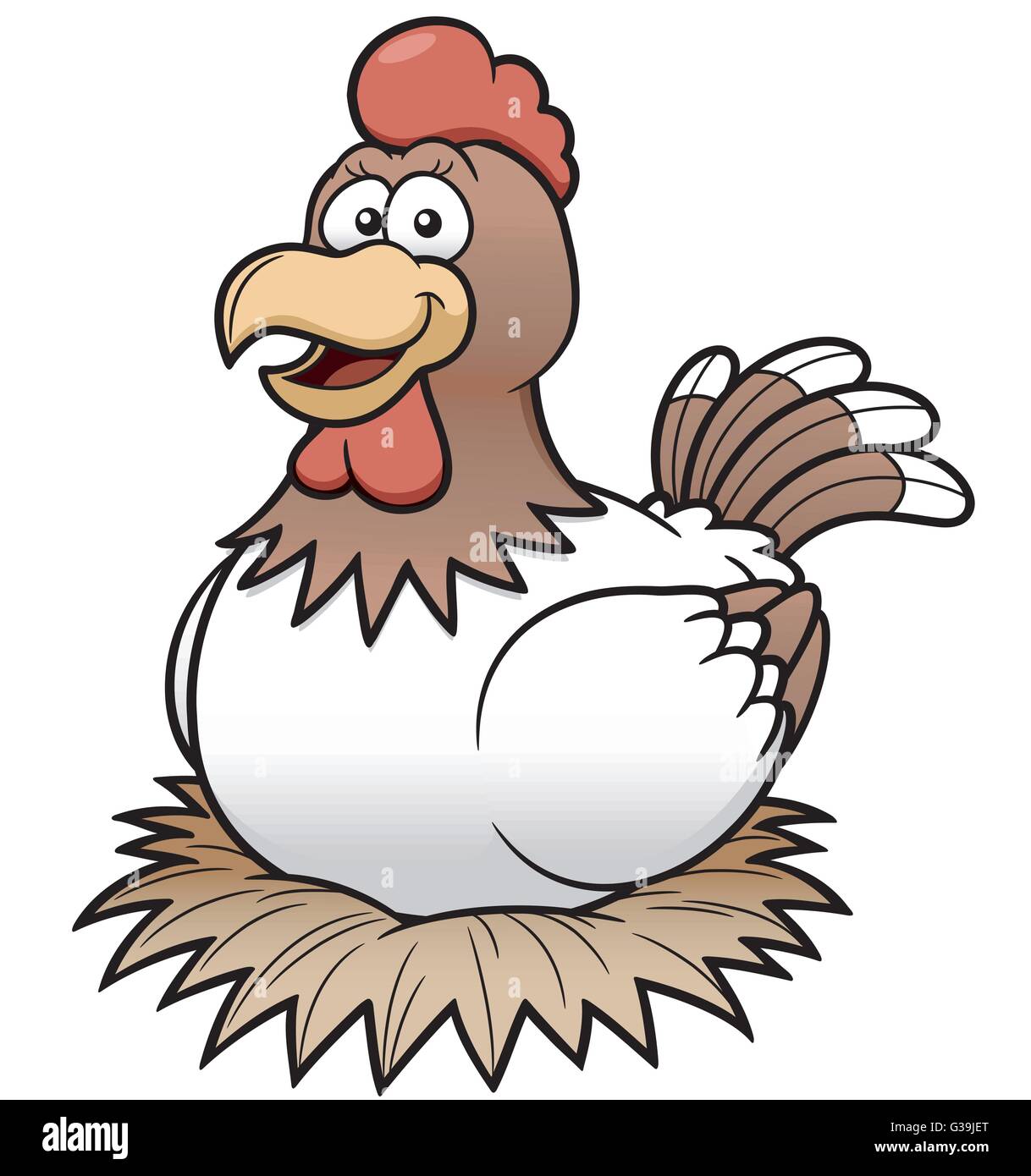 Une poule cartoon Banque de photographies et d’images à haute ...