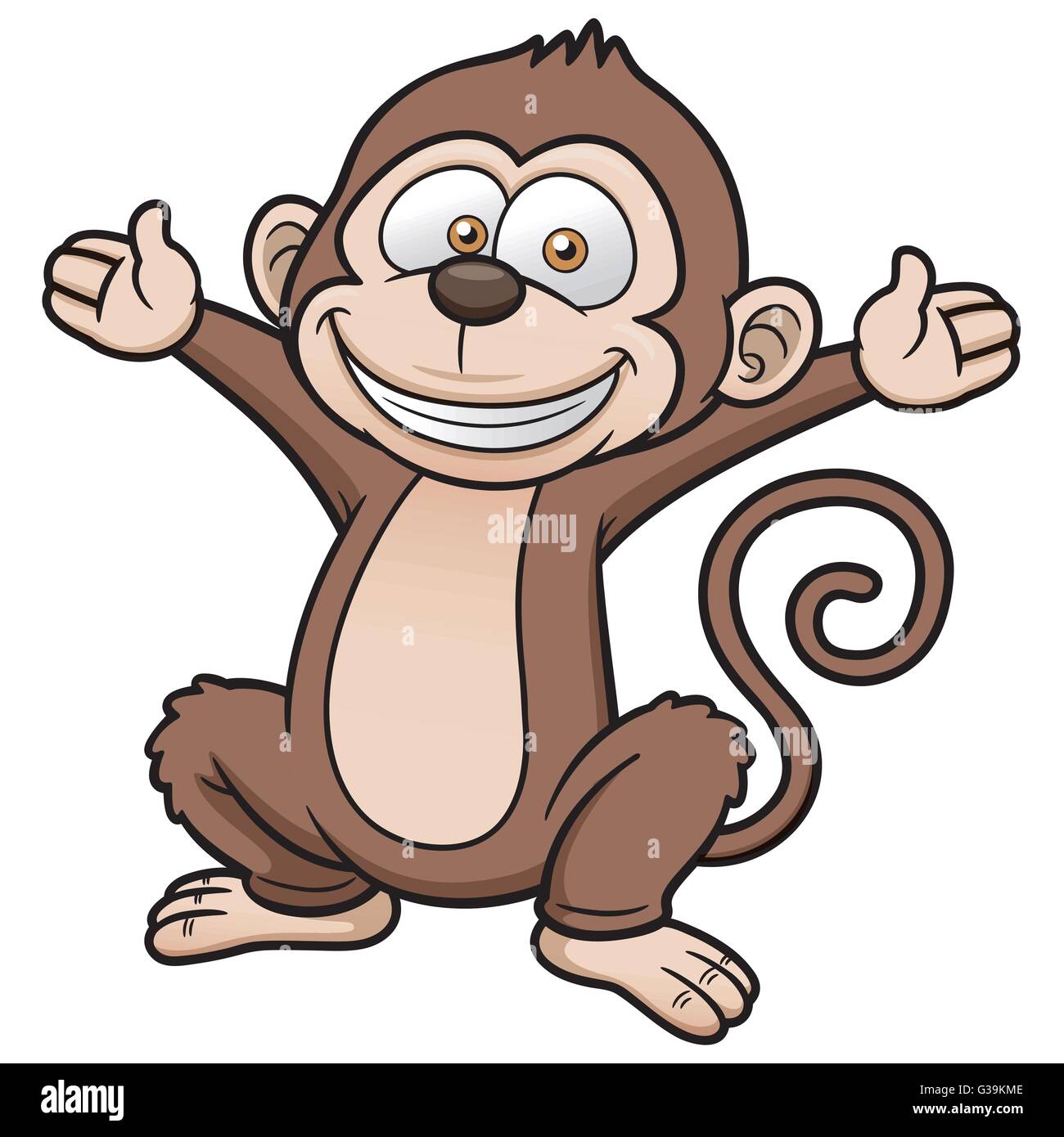 Dessin de singe Banque d'images vectorielles - Alamy
