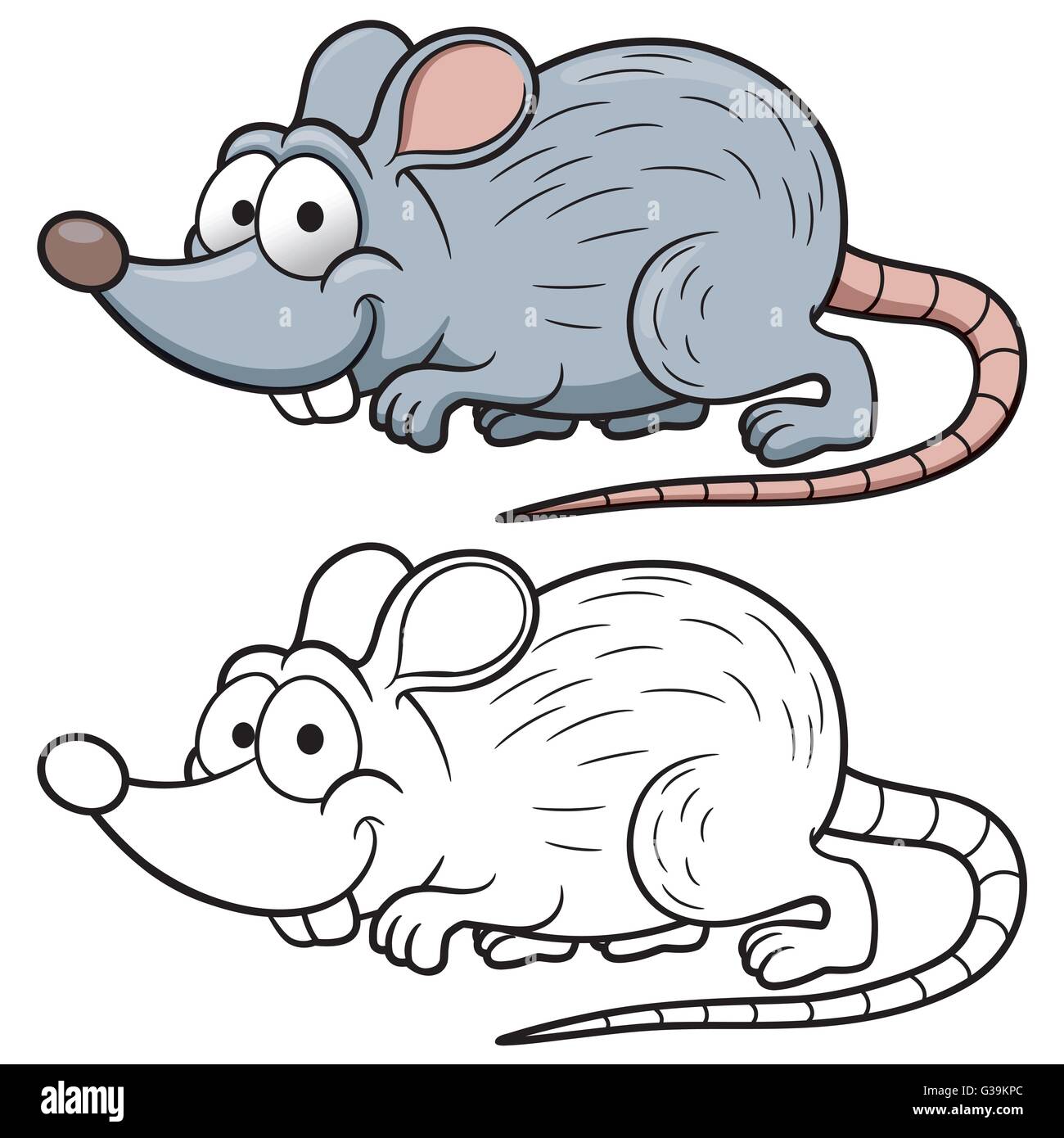 Cartoon Vector illustration de rat Image Vectorielle Stock - Alamy