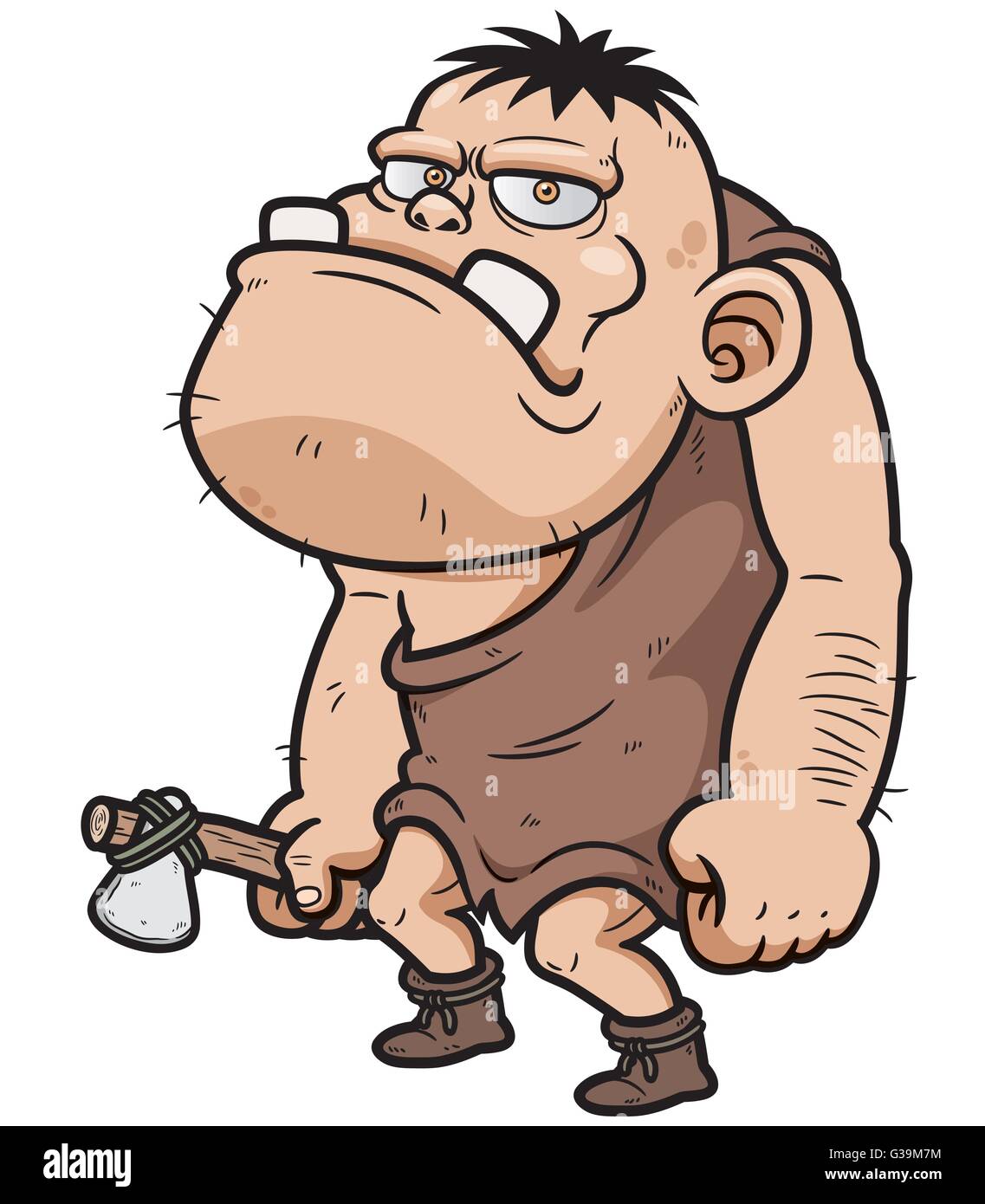 Cartoon Vector illustration de caveman Image Vectorielle Stock - Alamy
