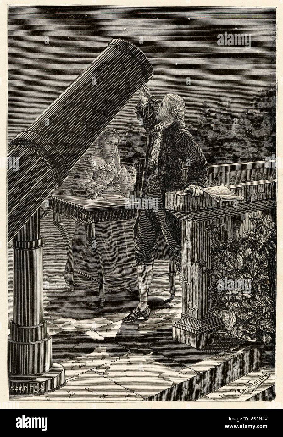 SIR FREDERICK William Herschel, astronome allemand-anglais à la ...