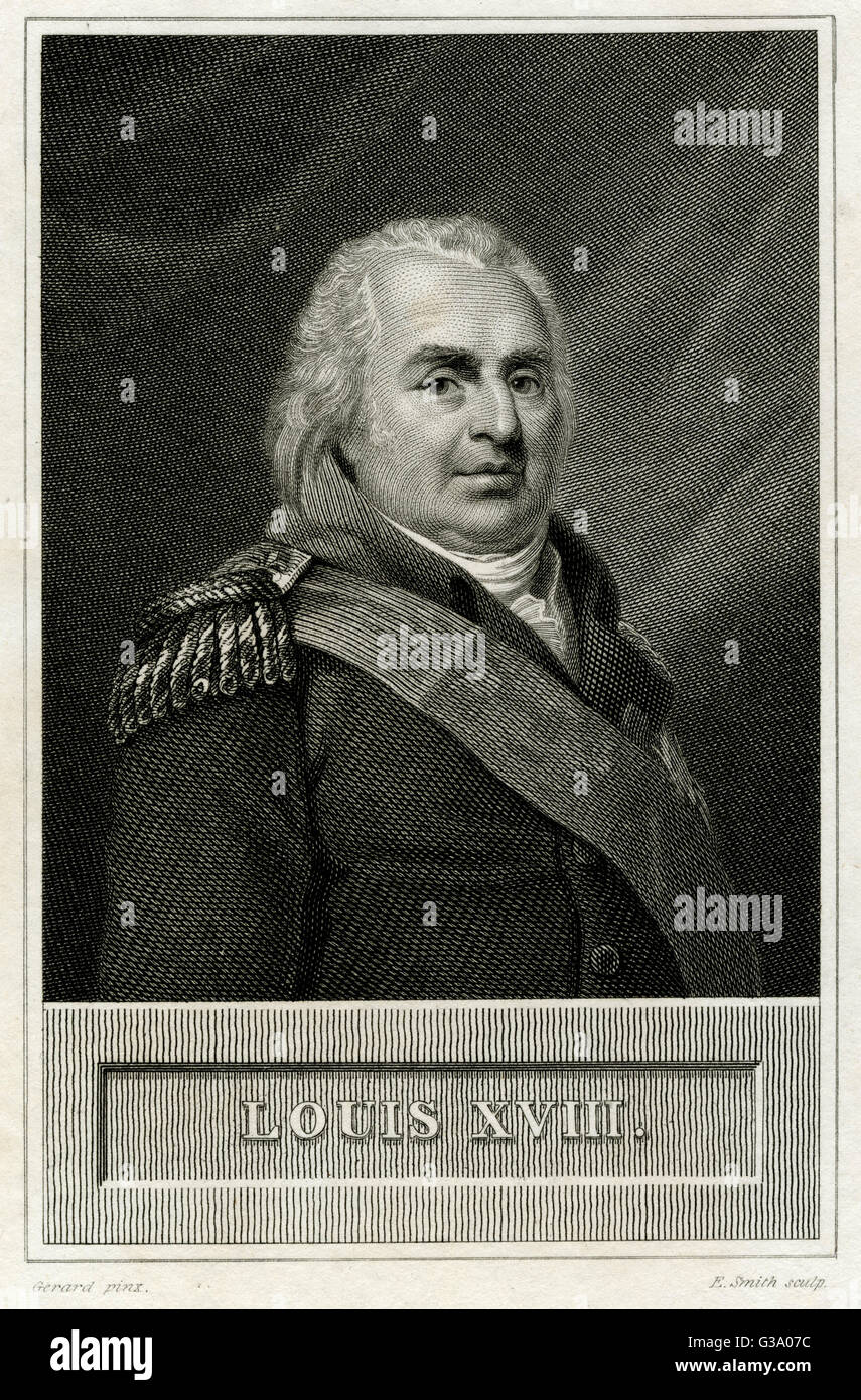 King Louis Xviii France Banque d'image et photos - Alamy
