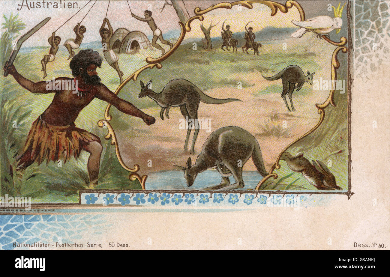 Aborigines australia kangaroo Banque de photographies et d’images à ...