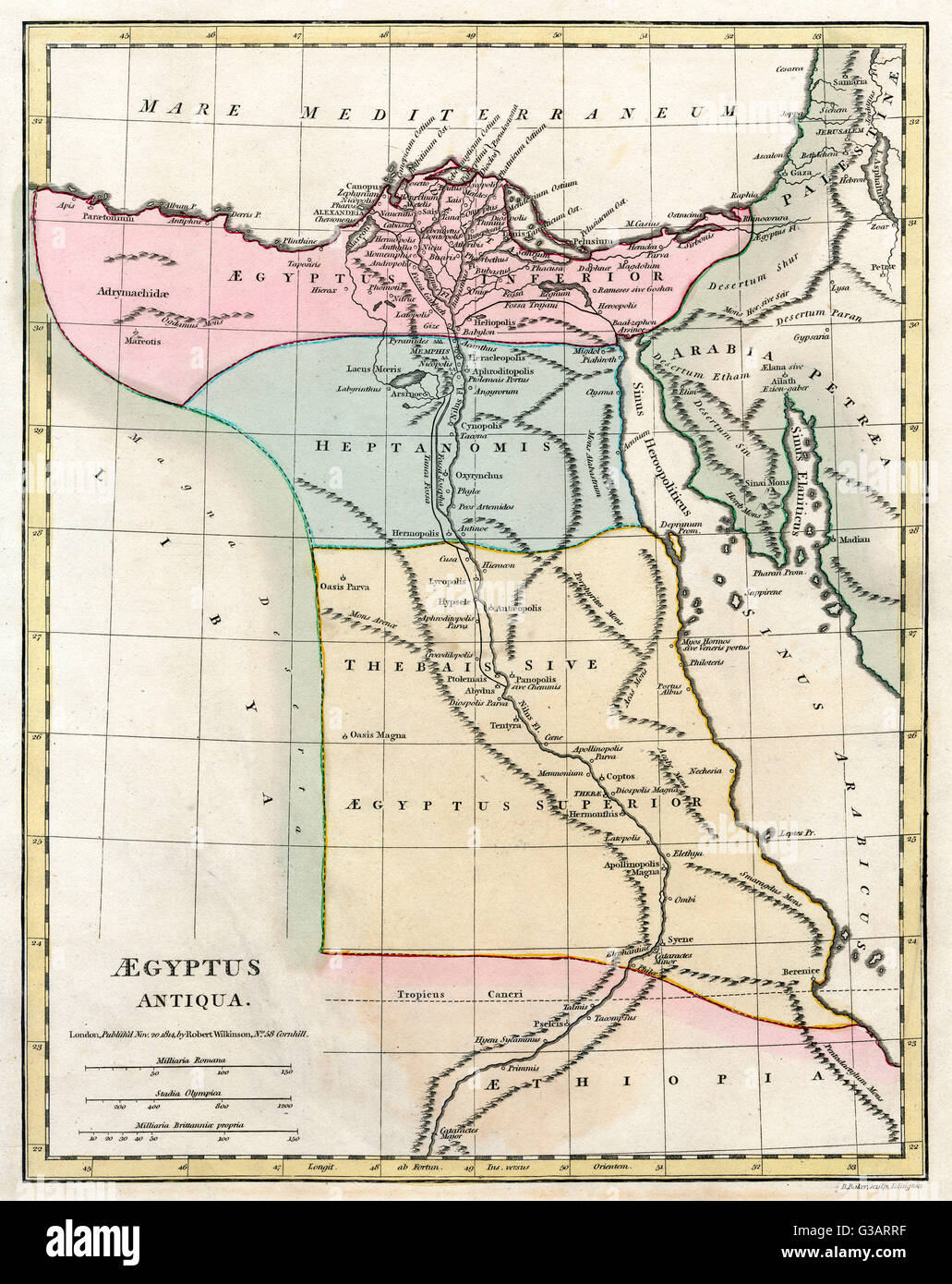 Carte egypte ancienne Banque de photographies et d’images à haute ...