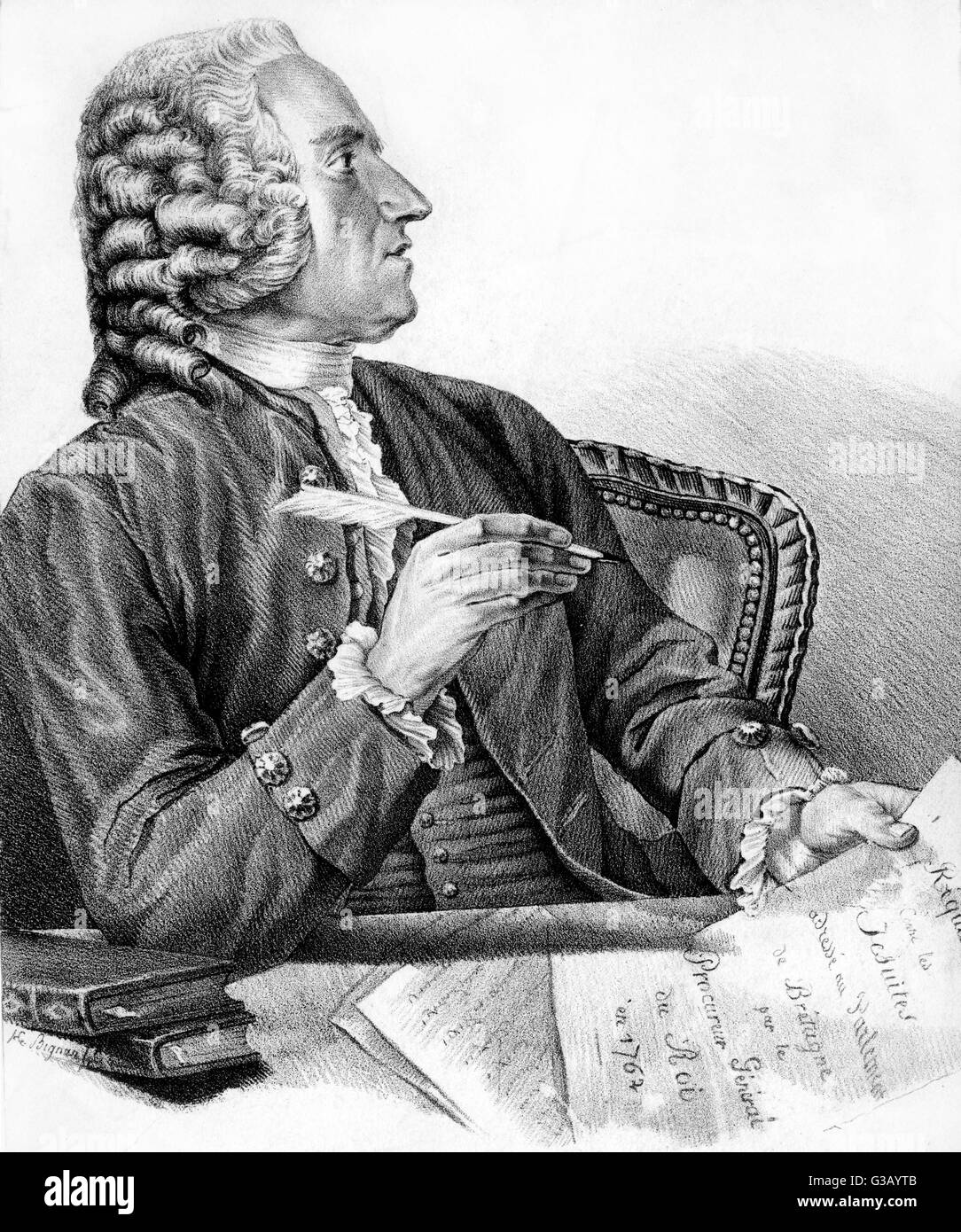 Louis rene de caradeuc de la chalotais Banque de photographies et d ...