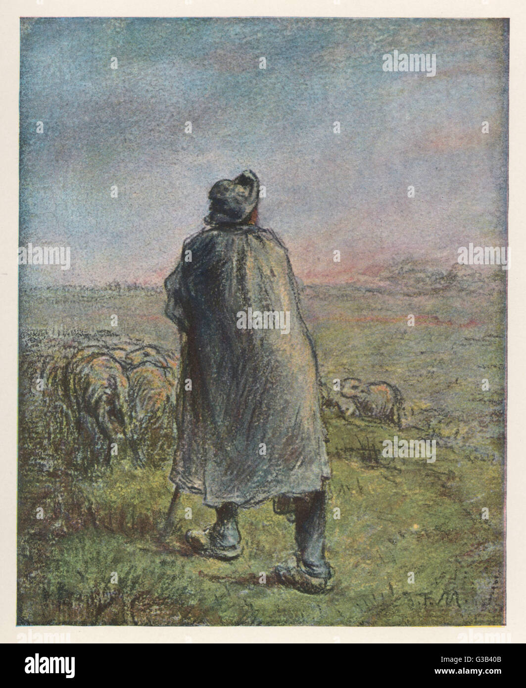 Berger et son troupeau france Banque de photographies et d’images à ...