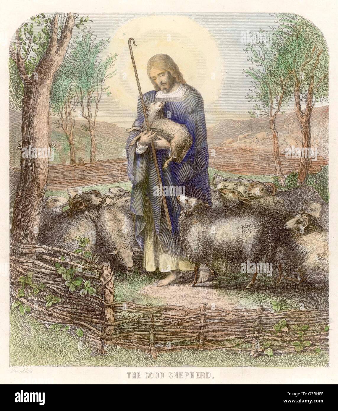 Jésus le bon pasteur Banque de photographies et d’images à haute ...