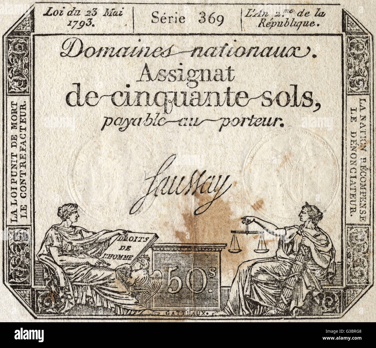 French constitution of 1793 Banque de photographies et d’images à haute ...