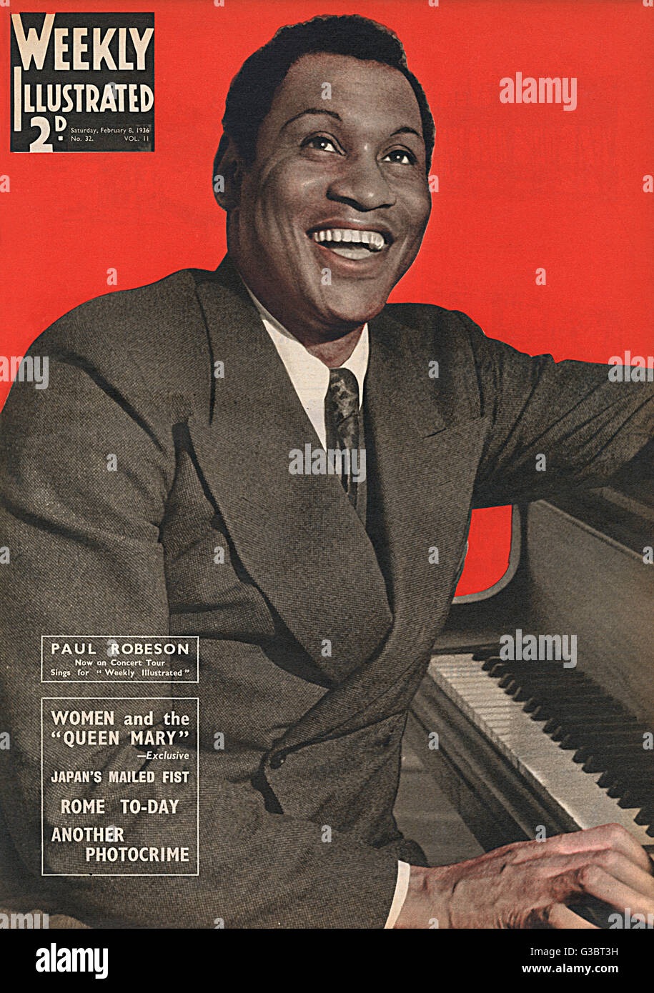 Paul Robeson, chanteur et acteur américain Photo Stock - Alamy