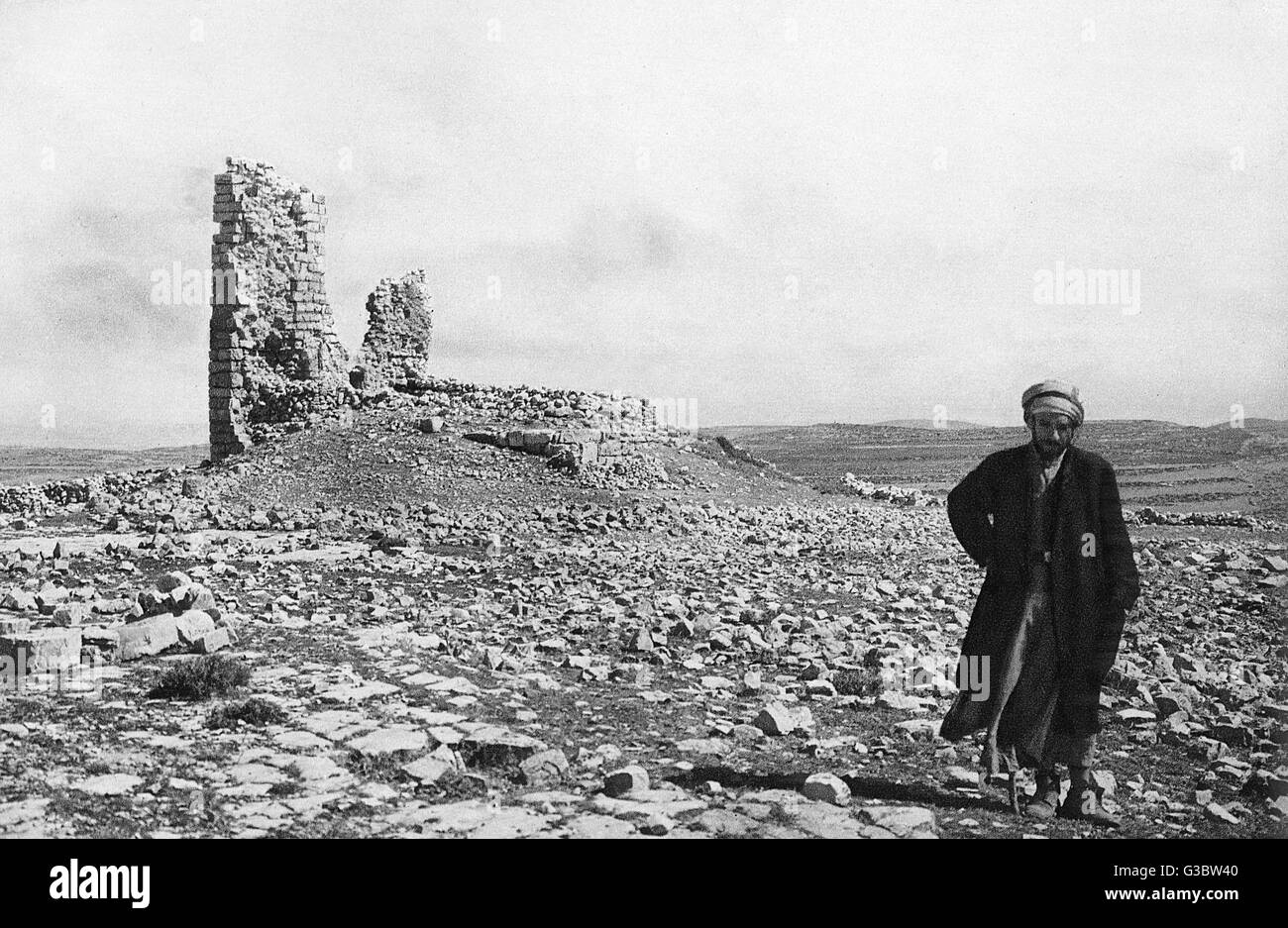 Ruines bibliques Banque d'images noir et blanc - Alamy