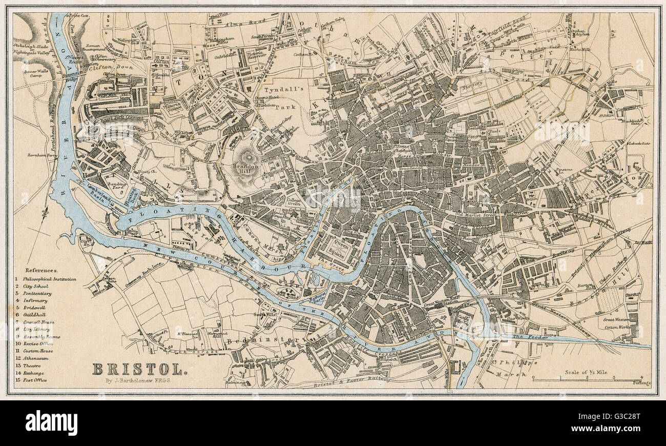 Map of bristol Banque de photographies et d’images à haute résolution ...