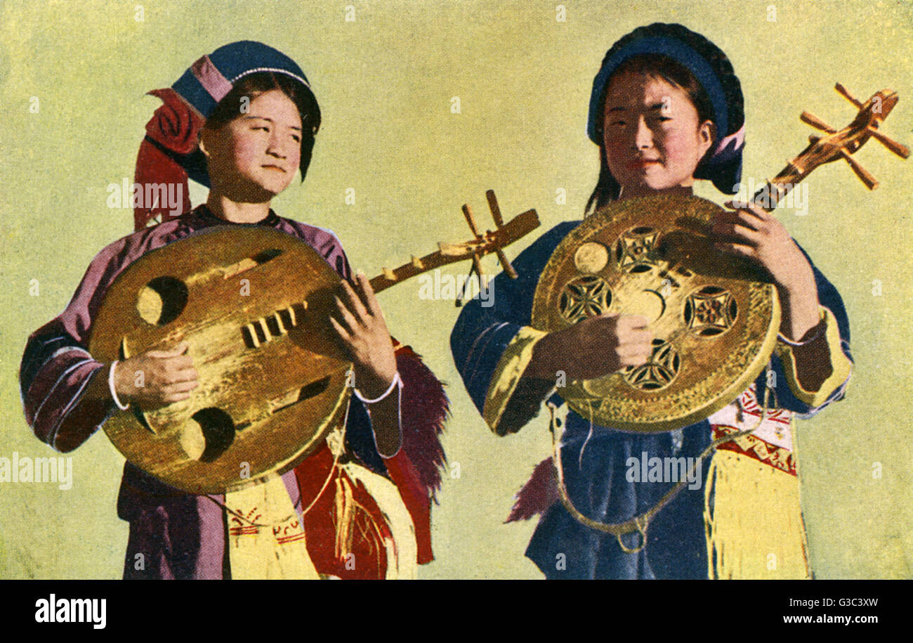 Femme luthe oriental Banque de photographies et d’images à haute ...