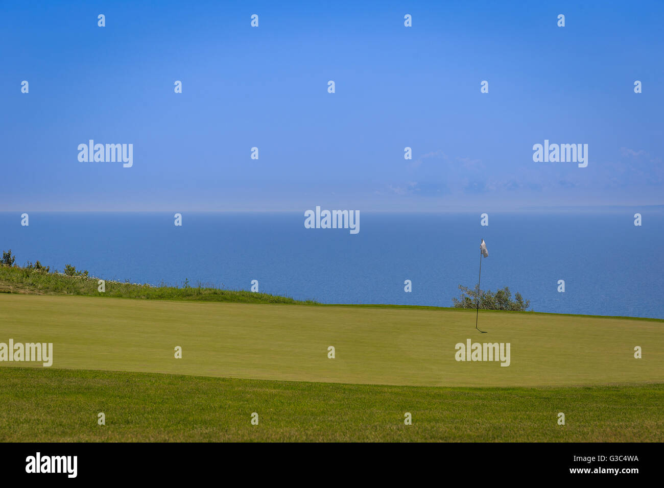 Parcours de golf en bord de mer Banque de photographies et d’images à ...