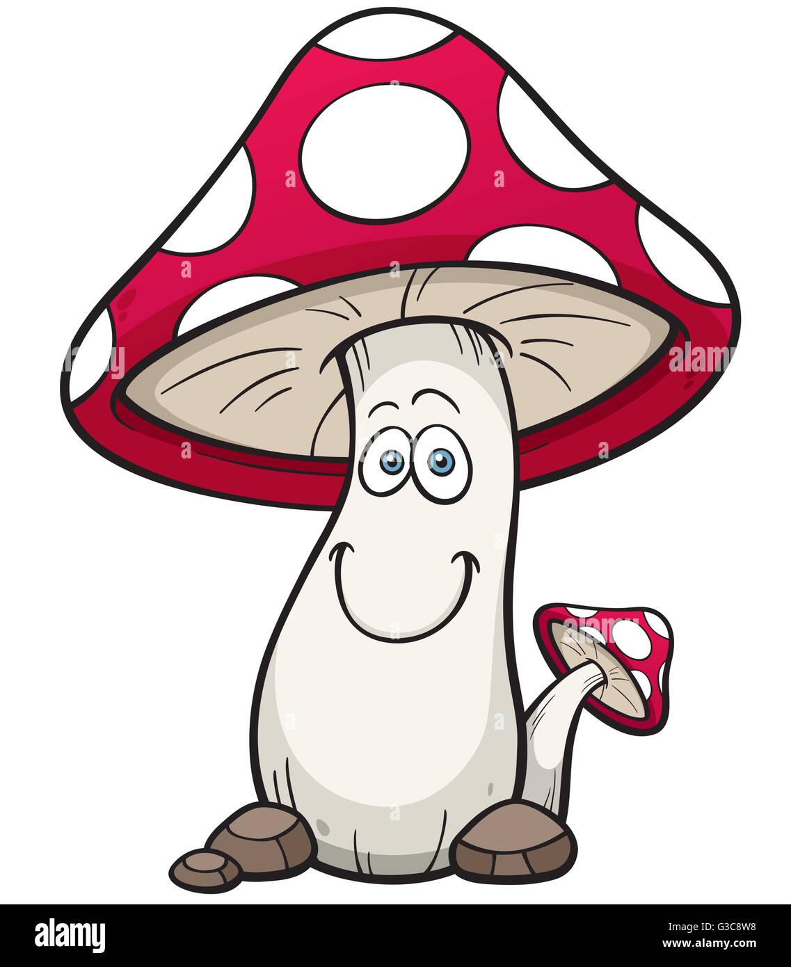 Cartoon Vector illustration de champignons Image Vectorielle Stock - Alamy