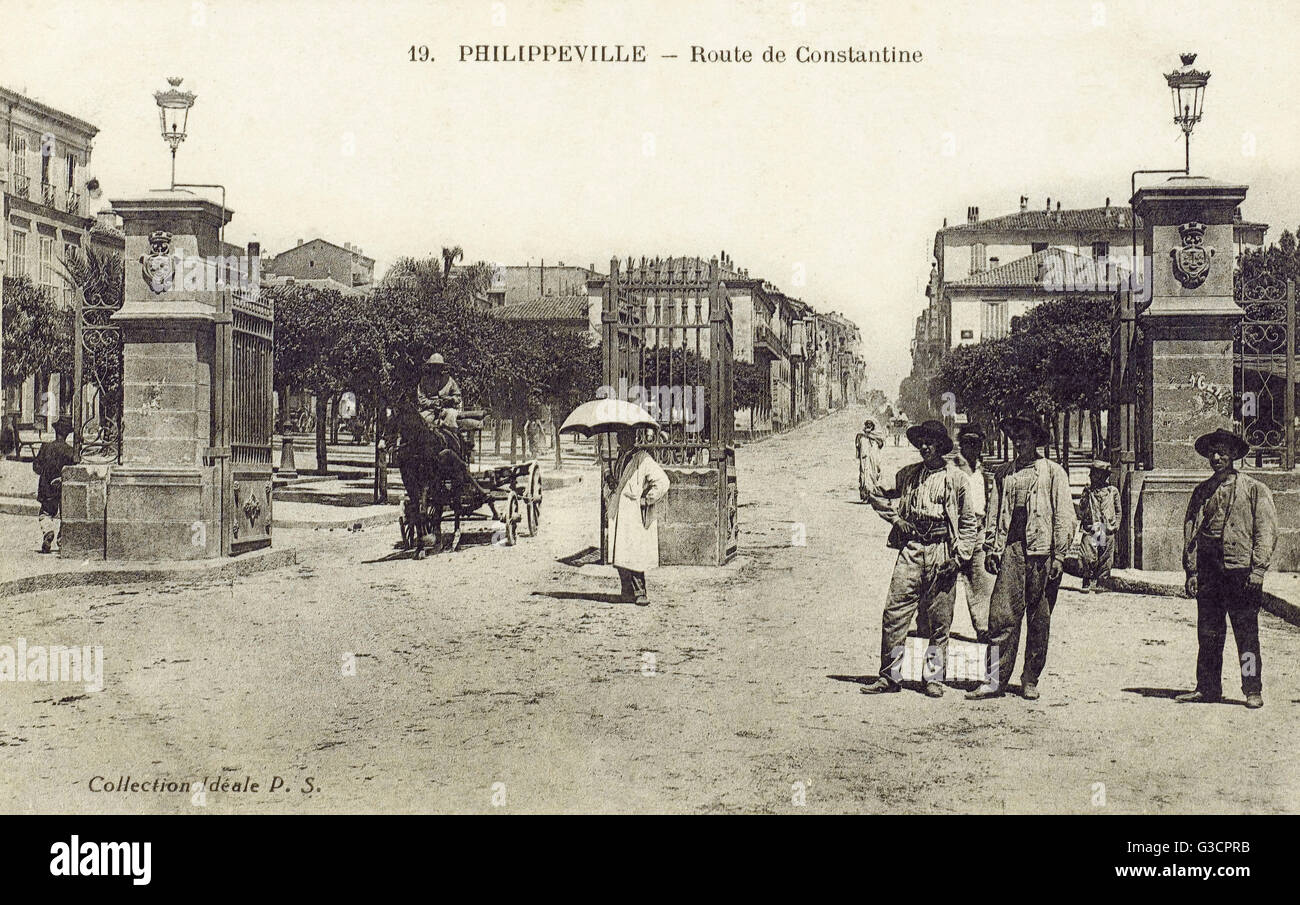 Philippeville, Algérie - route de Constantinople Photo Stock - Alamy