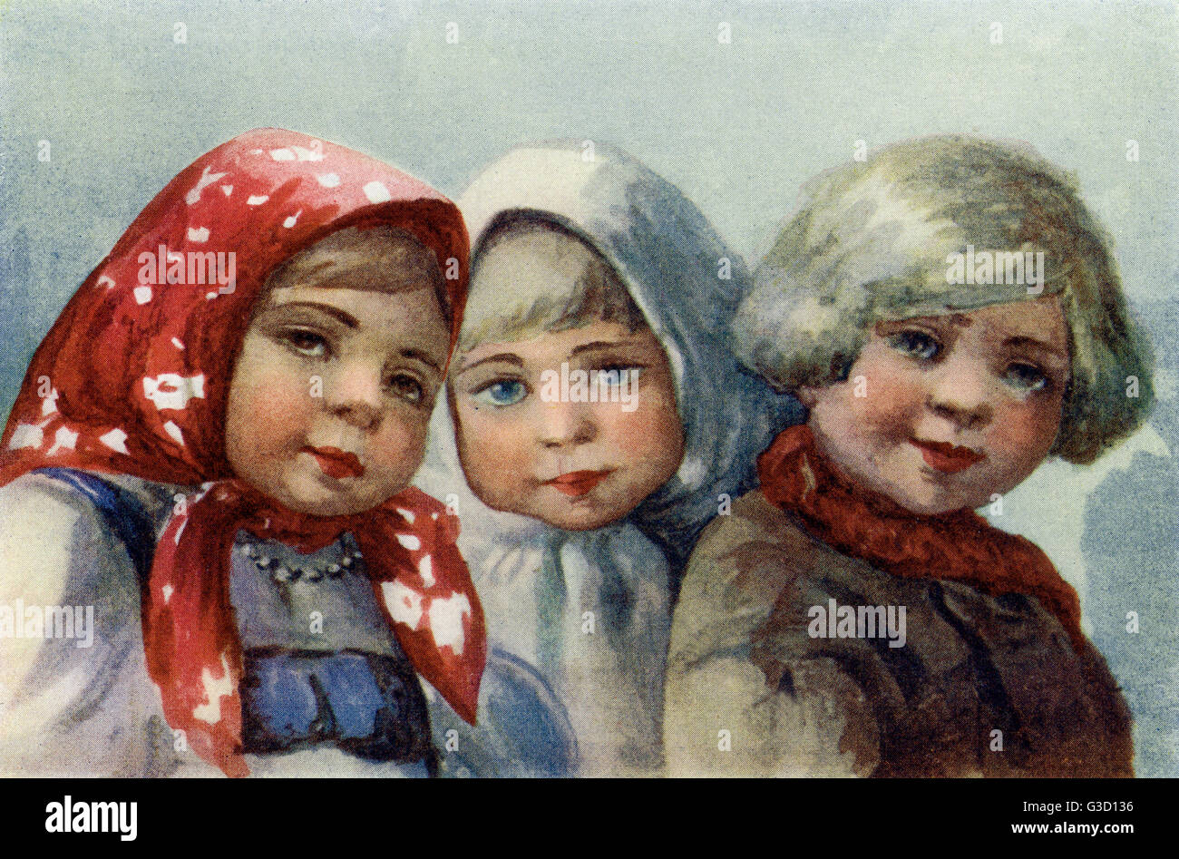 Enfants de paysans russes Banque de photographies et d’images à haute ...