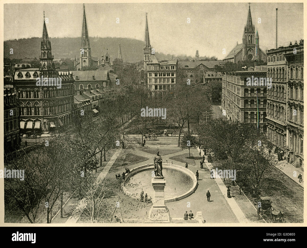Montreal canada statue queen victoria Banque de photographies et d ...