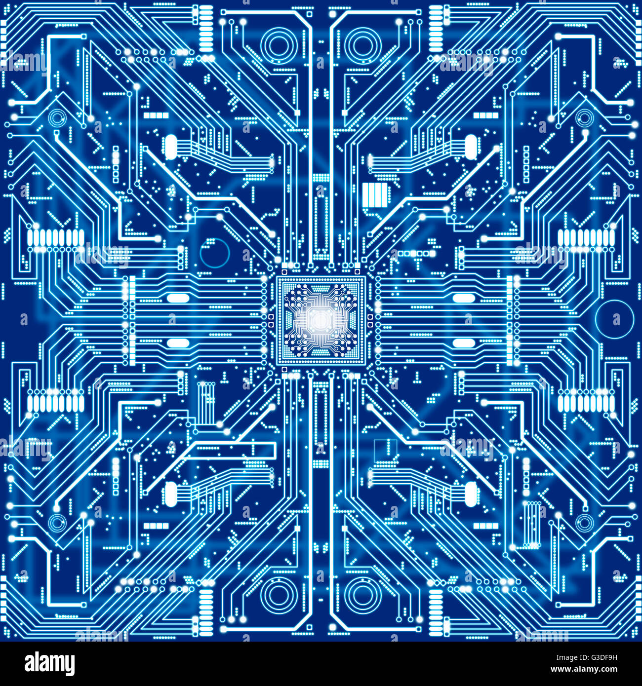 Seamless texture d'une carte de circuit imprimé ou électronique Photo ...