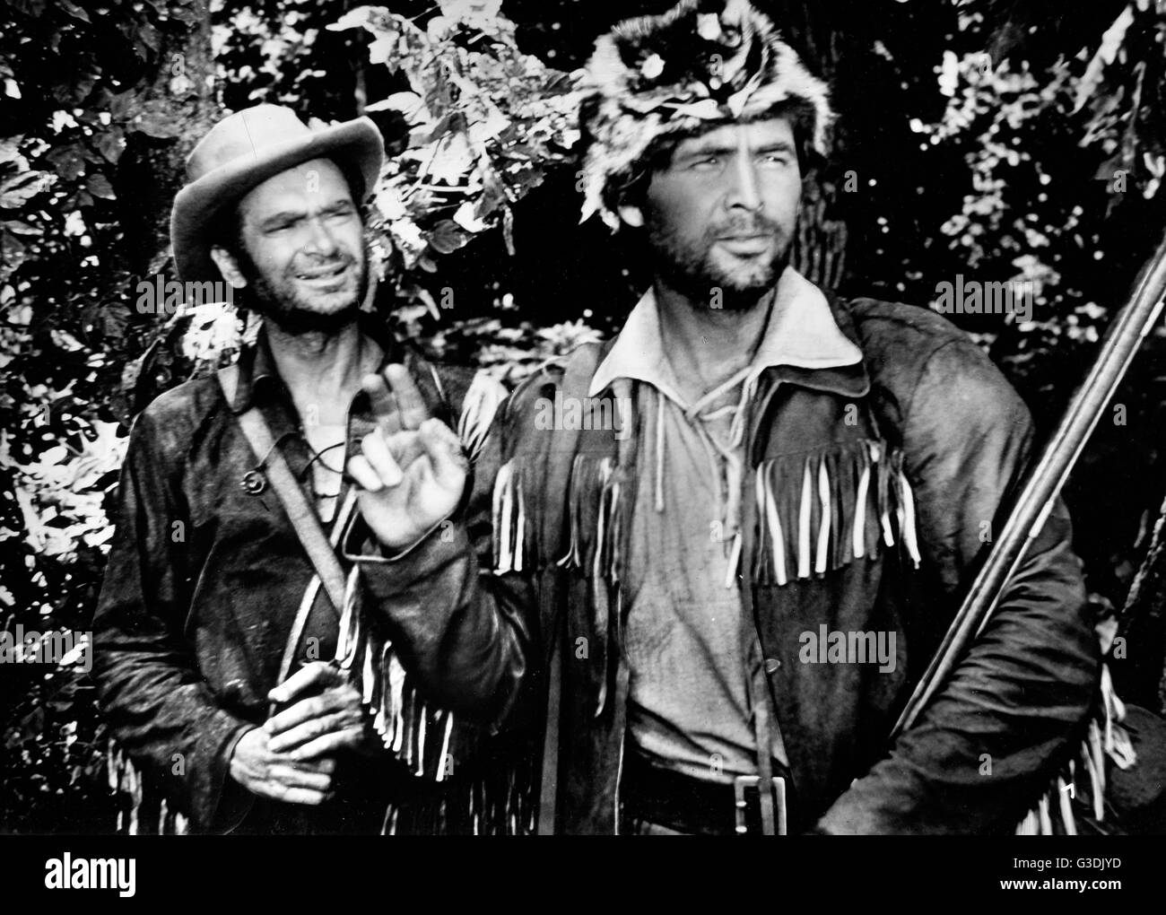 Davy crockett fess Banque d'images noir et blanc - Alamy