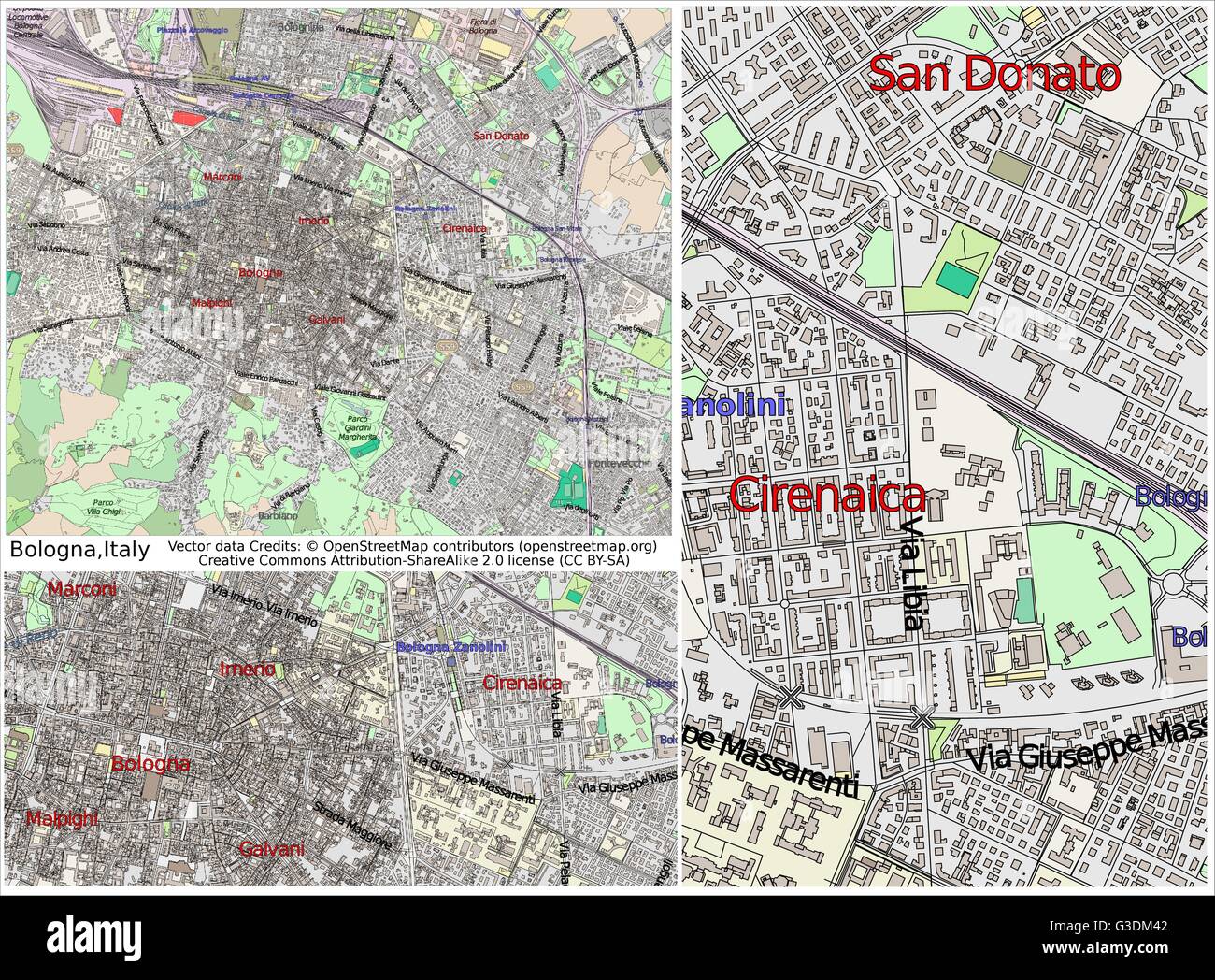 Carte De Bologne Banque d'image et photos - Alamy