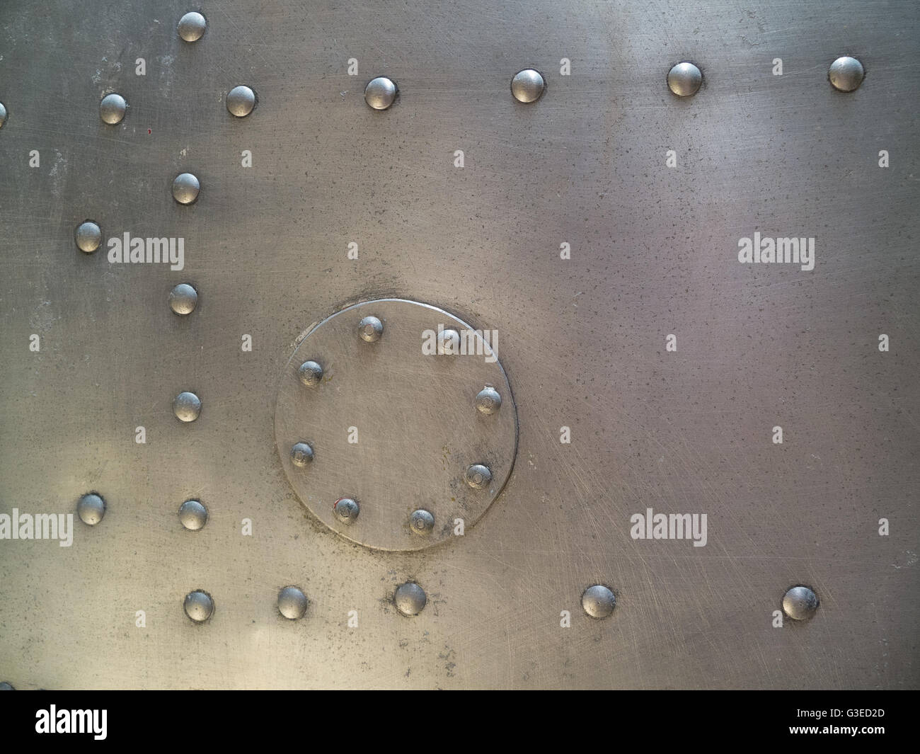 Riveted steel rivets metal background Banque de photographies et d ...