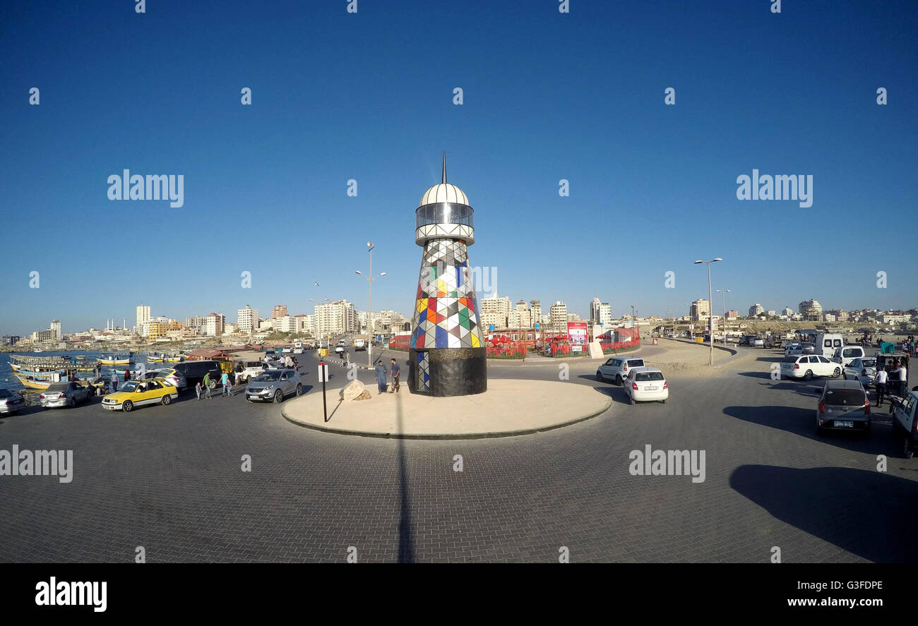 La ville de Gaza, bande de Gaza, territoire palestinien. 10 Juin, 2016 ...