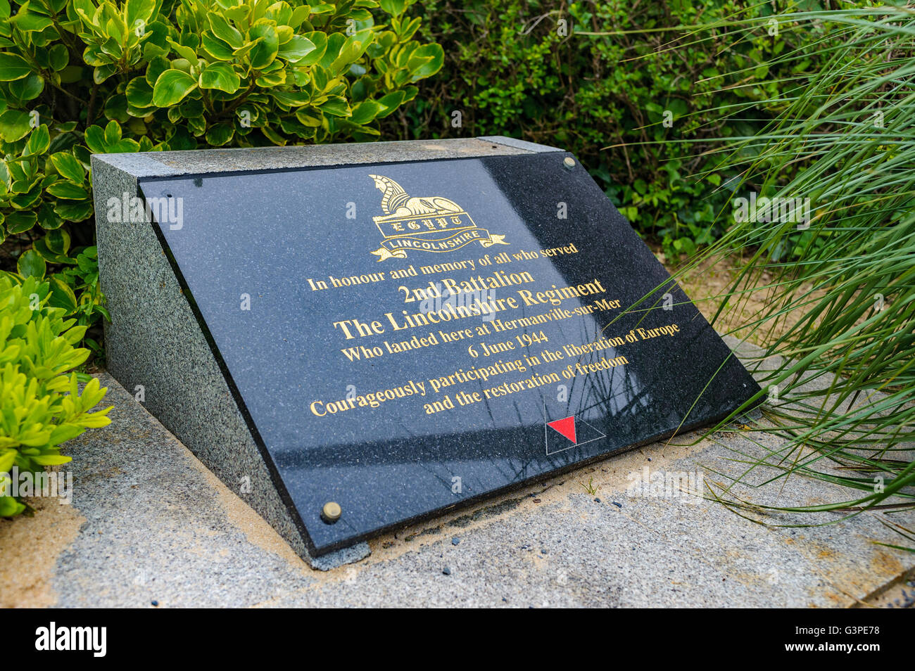 Sword Beach, Normandie, France - Mémorial à 2e Bataillon du Régiment du ...